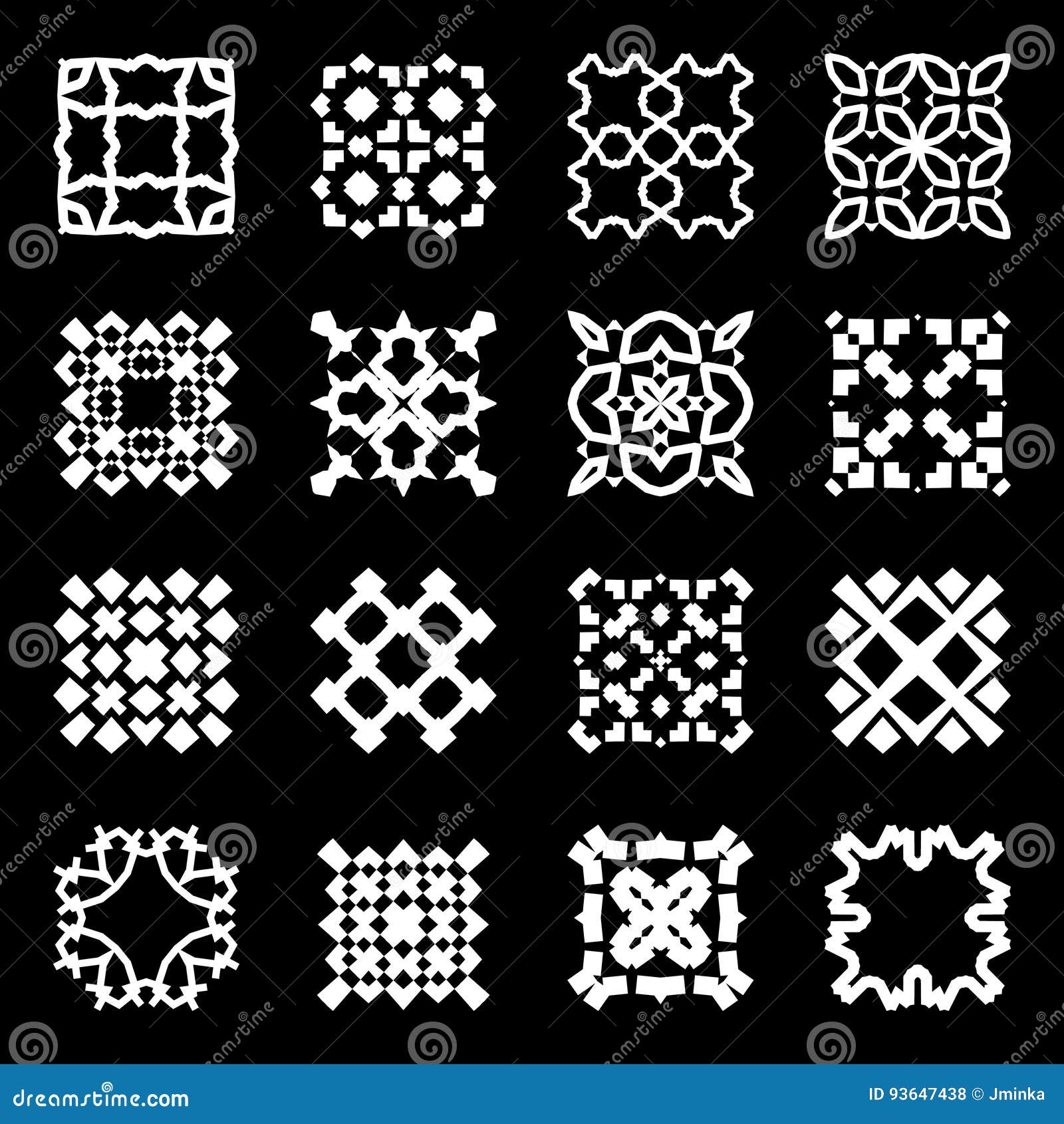 Simbolo Del Quadrato Bianco Illustrazione Vettoriale - Illustrazione di ...