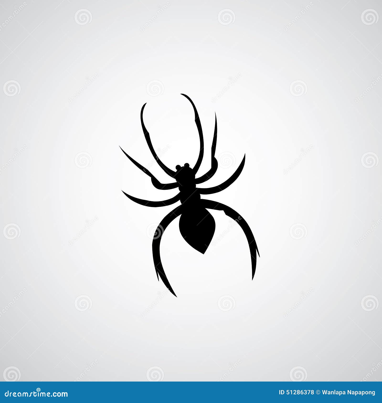 Simbolo del ragno illustrazione vettoriale. Illustrazione di aracnide ...