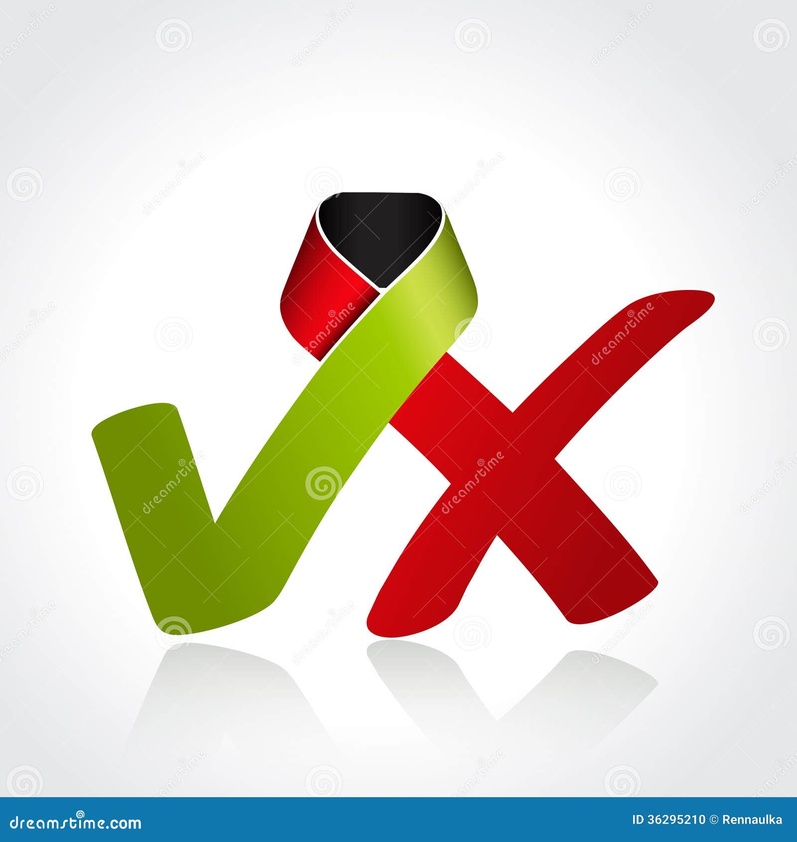 Simbolo Del Segno Di Spunta, Icona Illustrazione Vettoriale ...