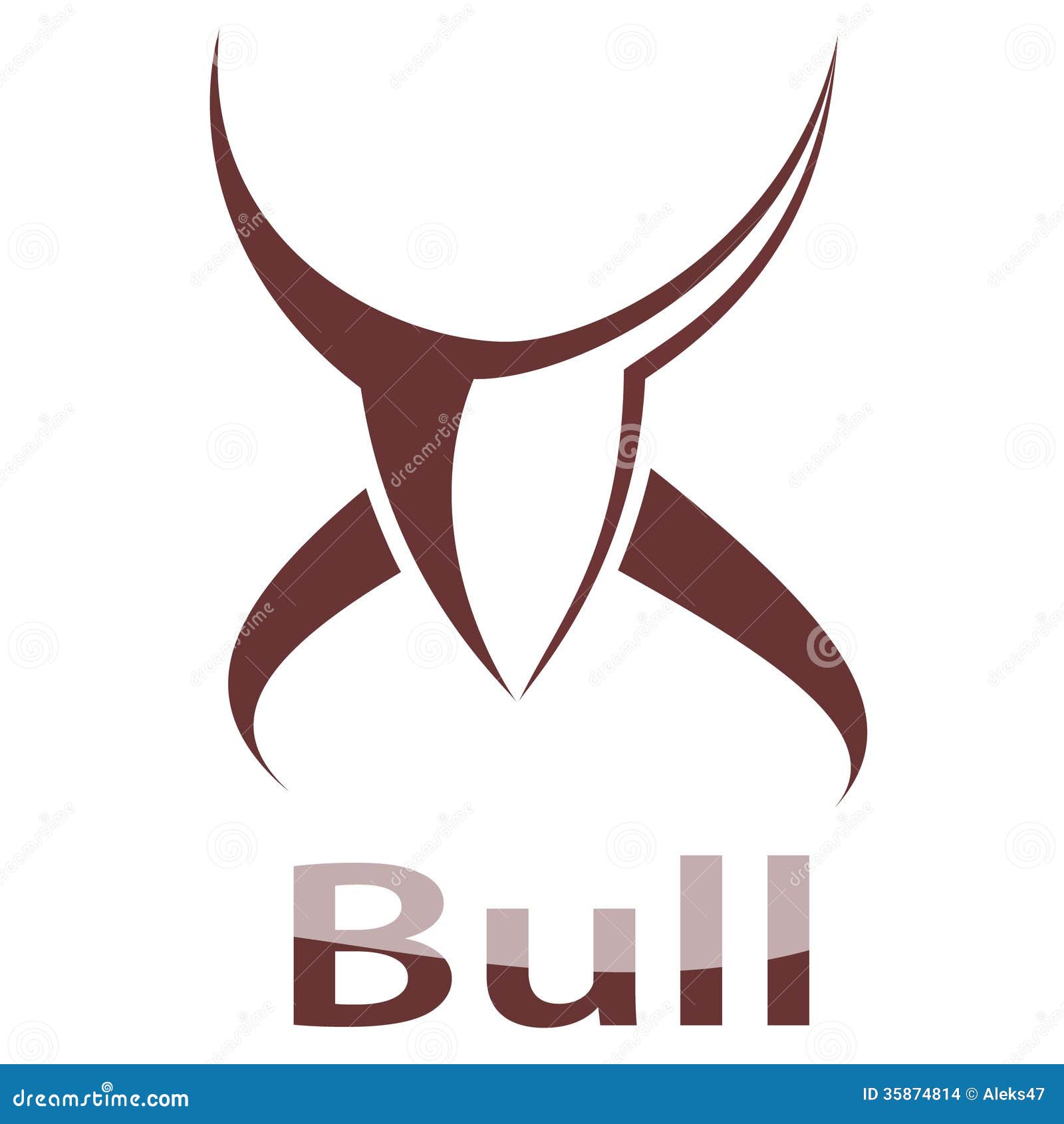 Simbolo del toro. illustrazione di stock. Illustrazione di attacco ...