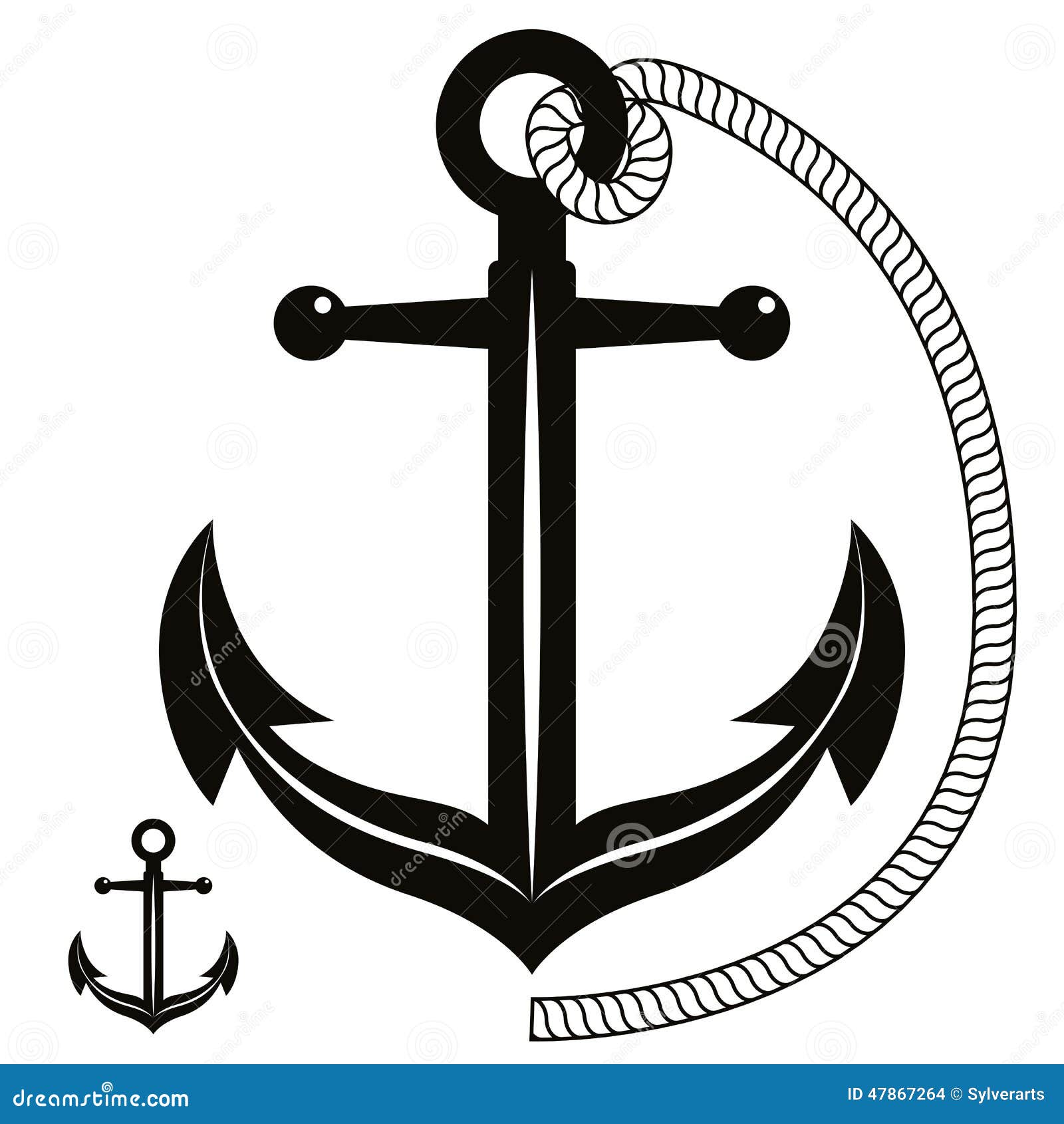 Simbolo dell'ancora illustrazione vettoriale. Illustrazione di capitano ...