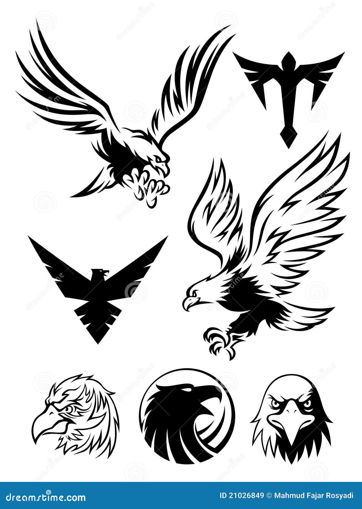 Simbolo dell'aquila illustrazione vettoriale. Illustrazione di oggetto ...