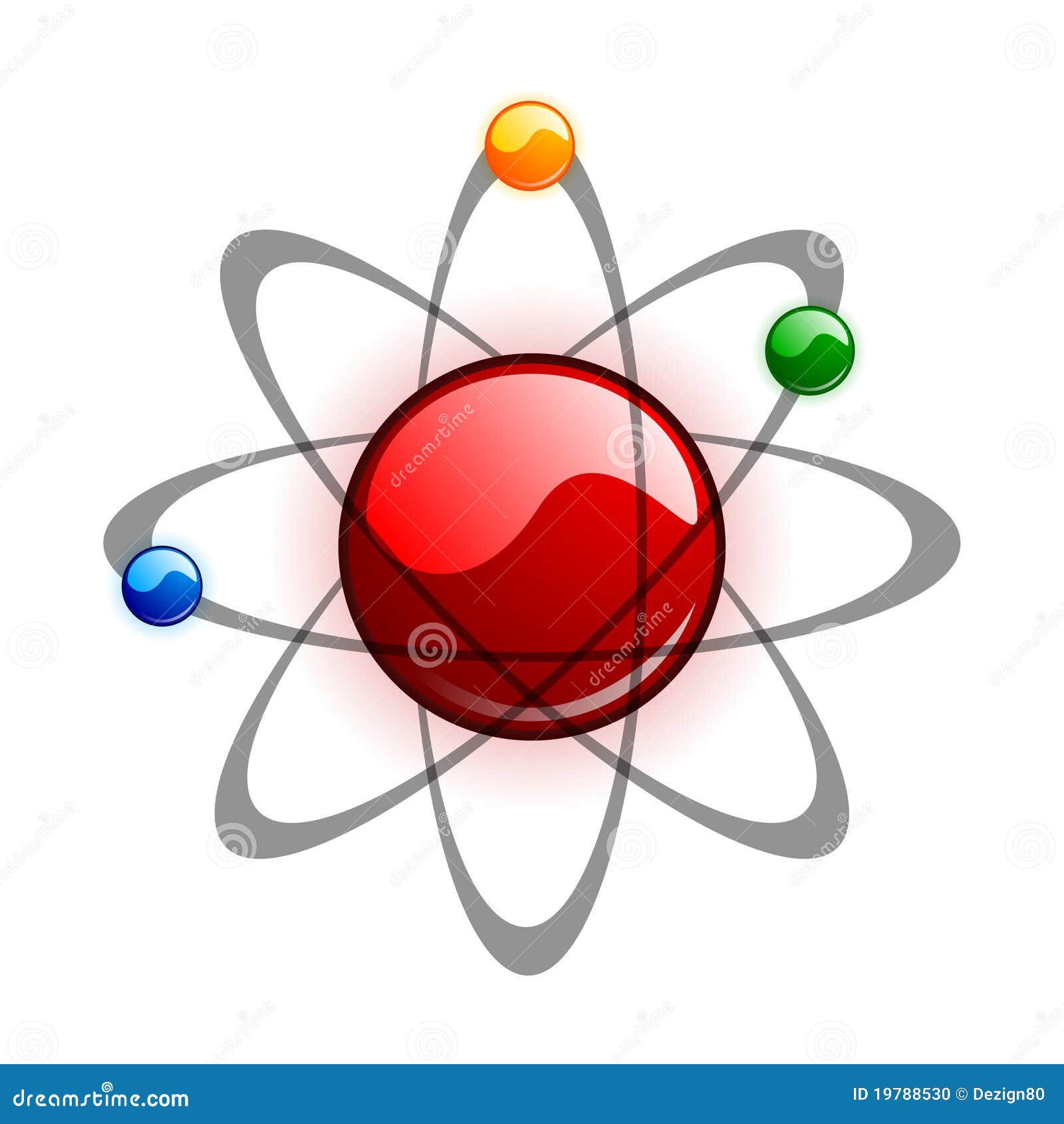 Simbolo dell'atomo illustrazione vettoriale. Illustrazione di atomico ...