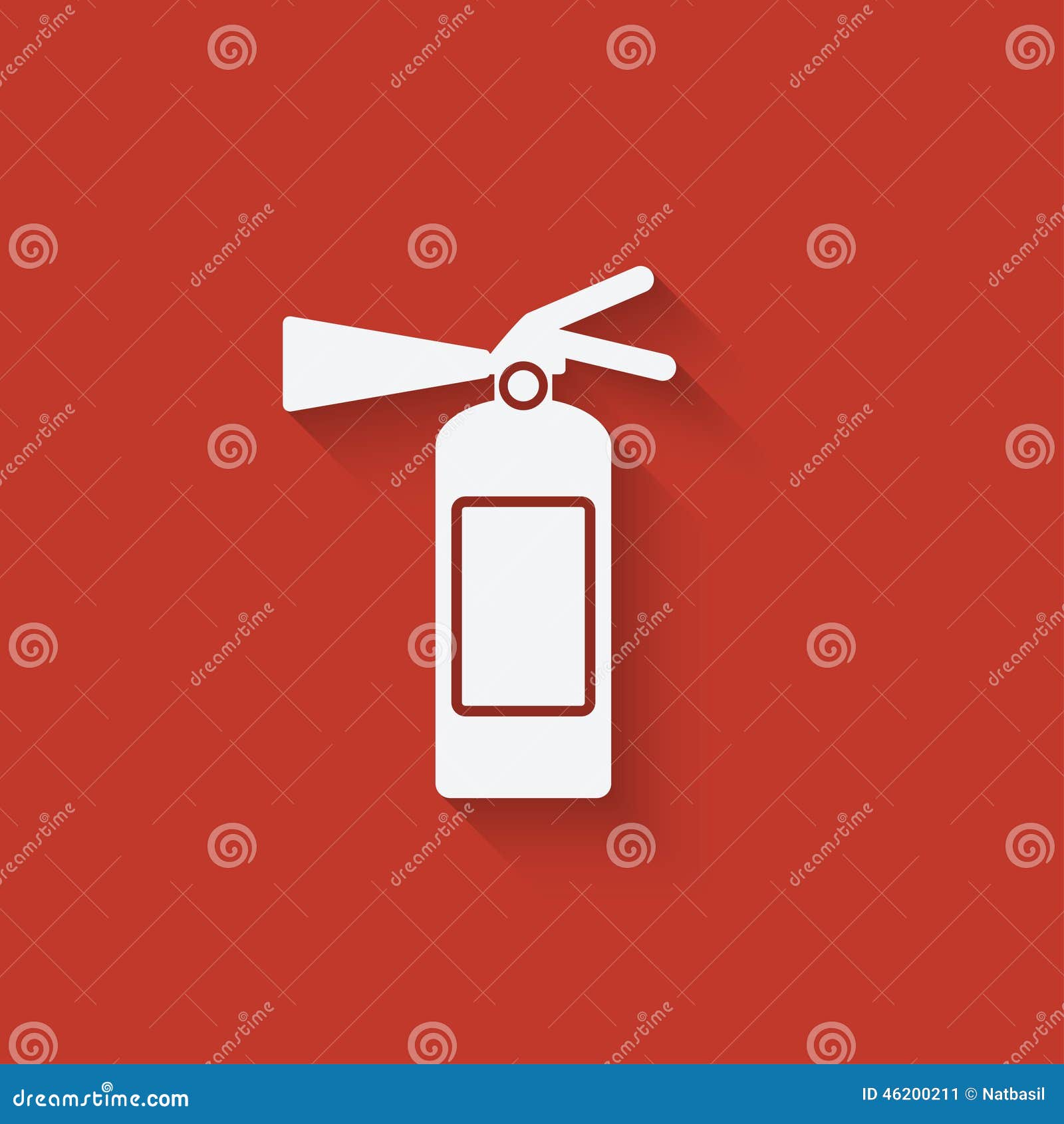 Simbolo dell'estintore illustrazione vettoriale. Illustrazione di ...