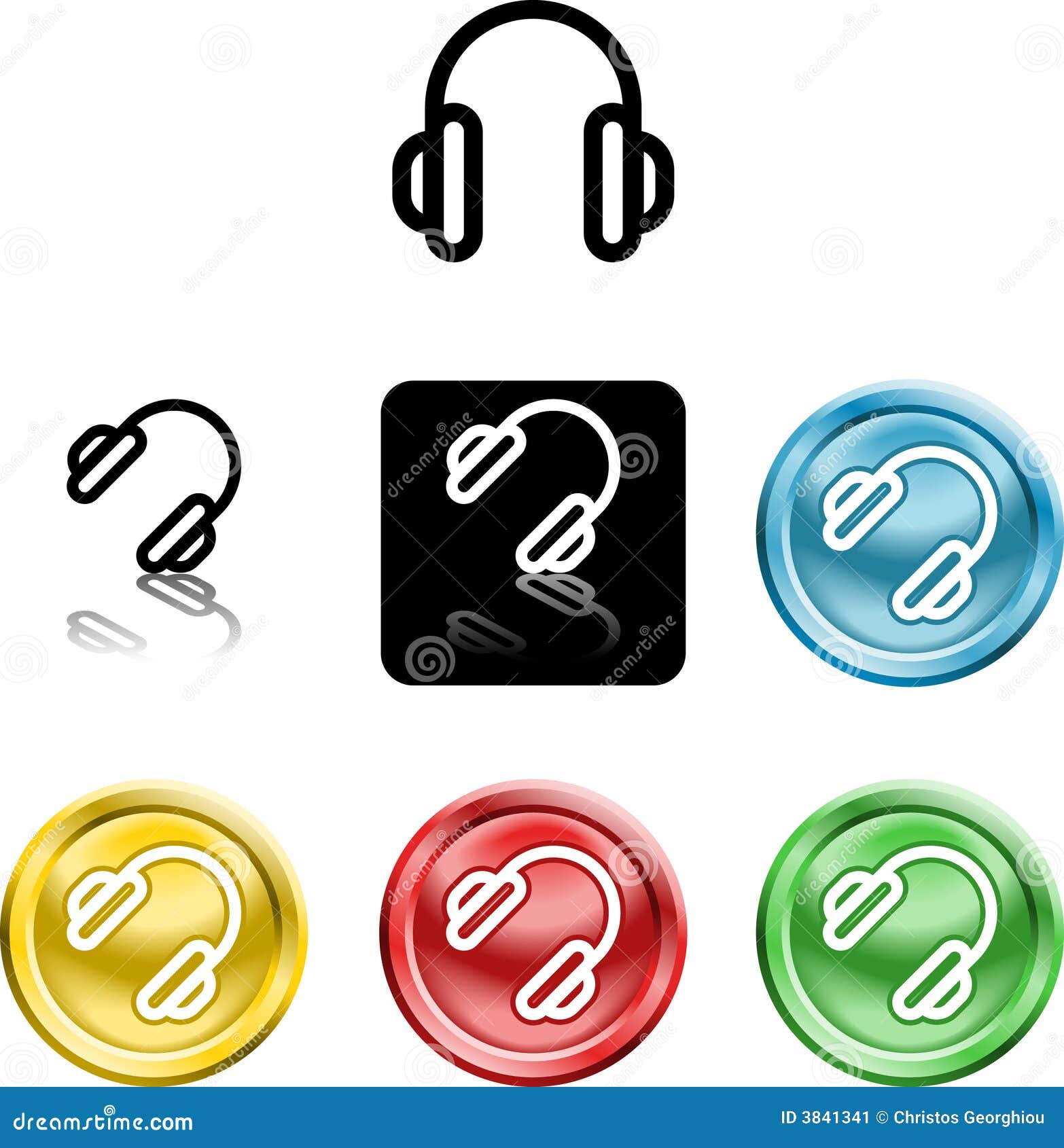 Simbolo Dell'icona Delle Cuffie Illustrazione Vettoriale ...
