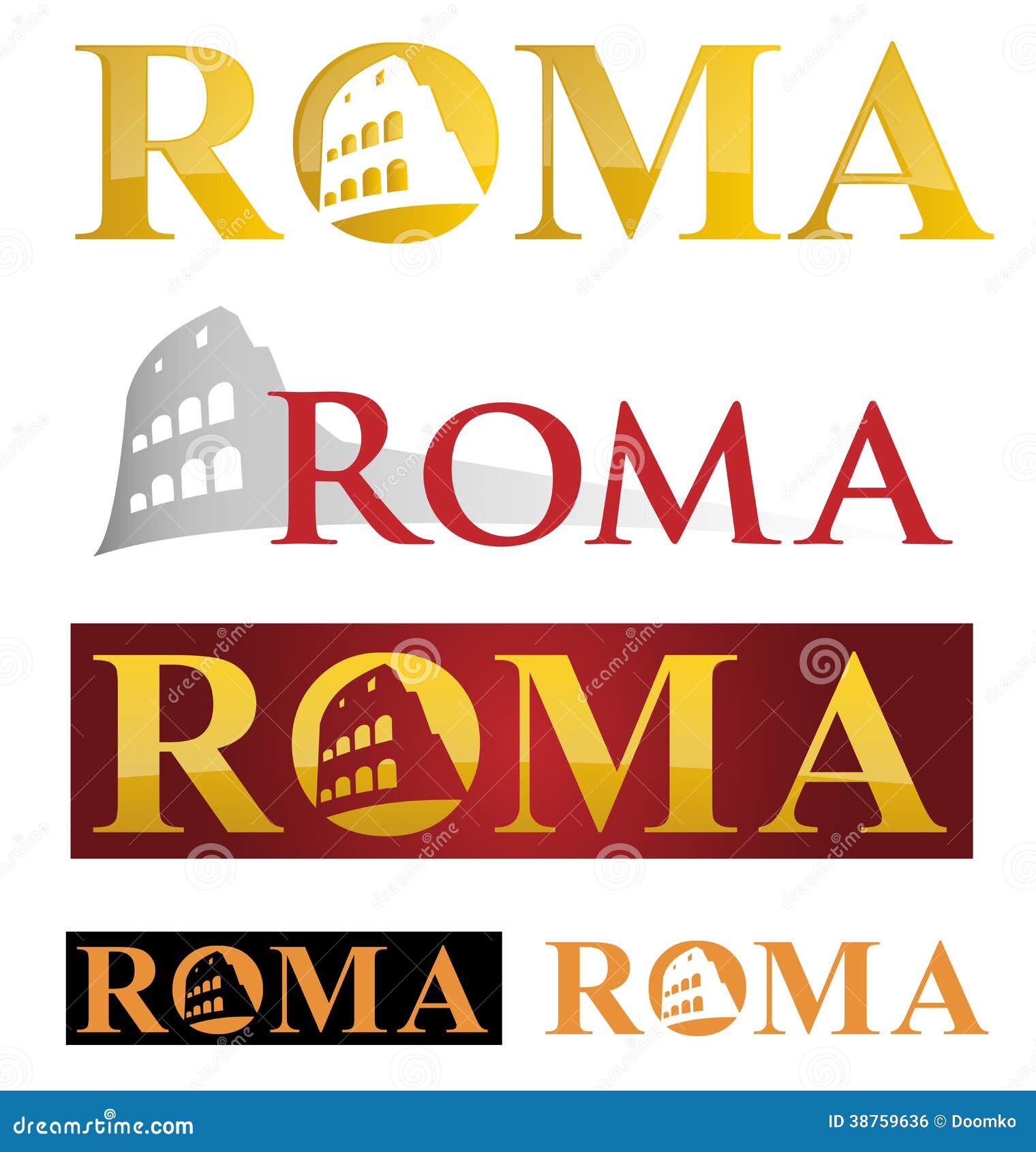 Simbolo dell'icona di Roma illustrazione vettoriale. Illustrazione di ...