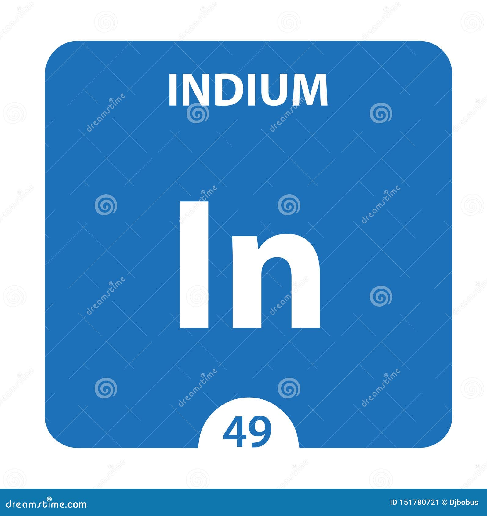 Simbolo Dell'indio Segno Di Indio Con Numero Atomico E Peso Atomico in ... Simbolo Dell'indio Segno Di Indio Con Numero Atomico E Peso Atomico in ...