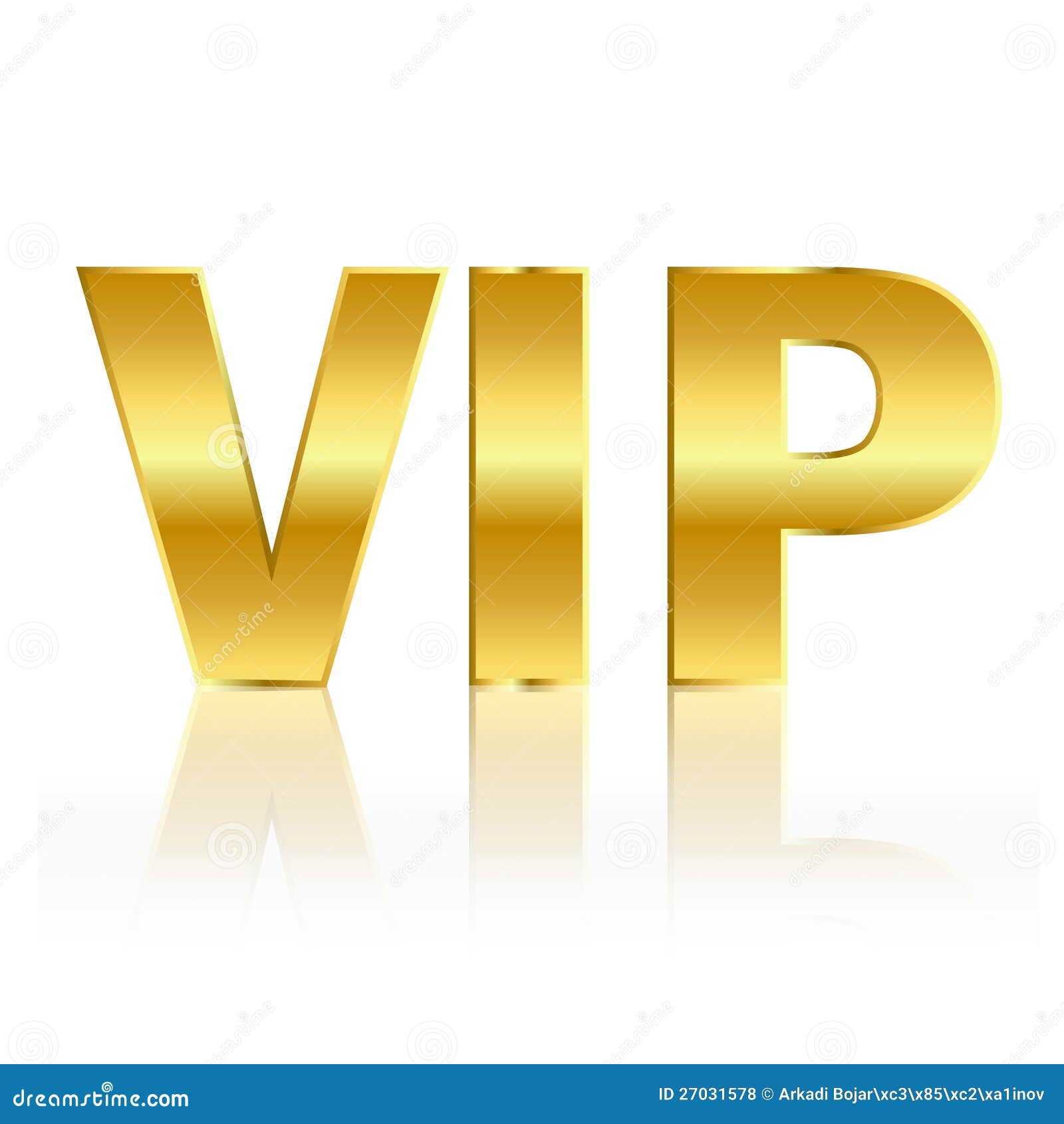 Simbolo dell'oro di VIP illustrazione di stock. Illustrazione di ...