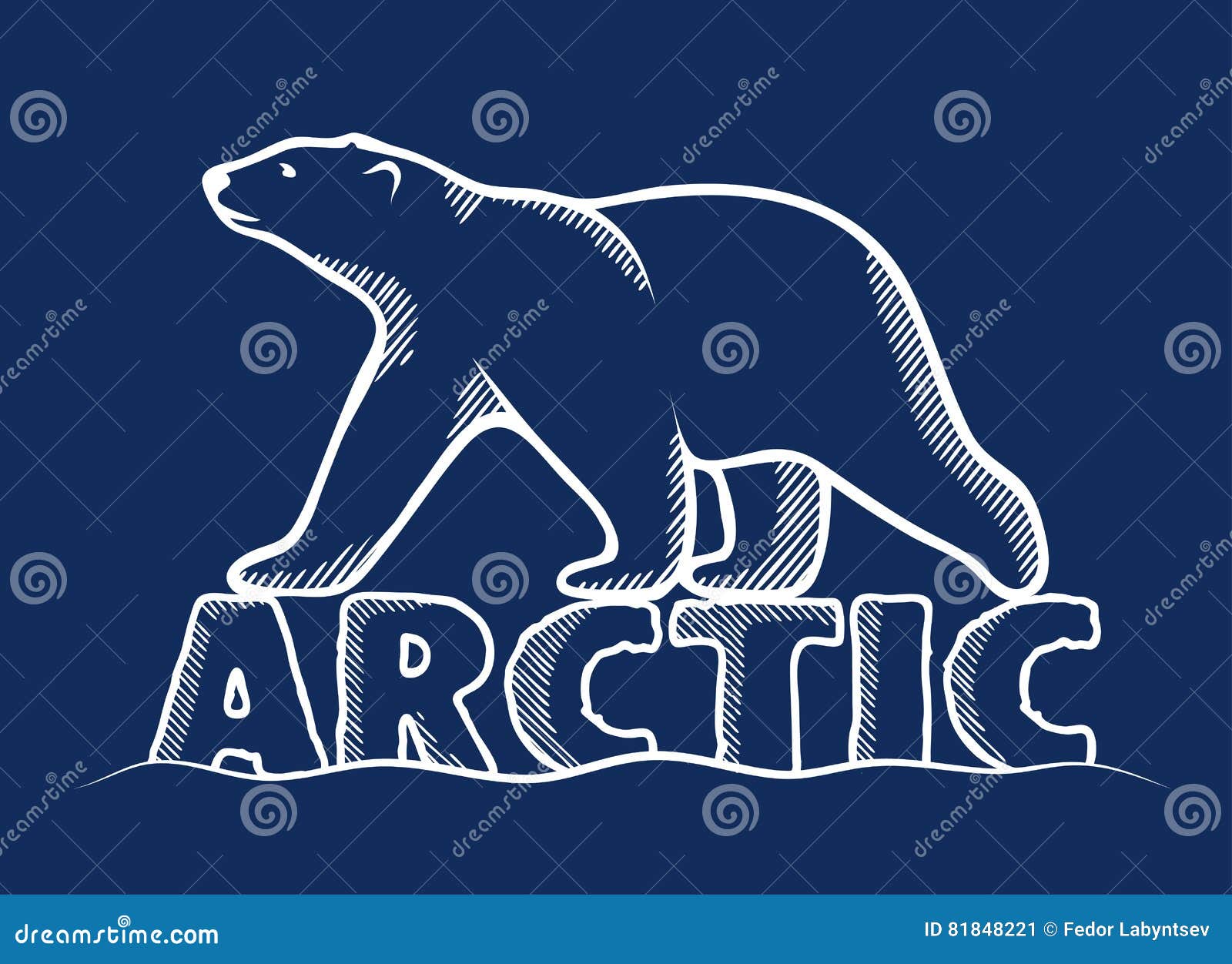 Simbolo Dell'orso Polare Dell'Artide Illustrazione Vettoriale ...