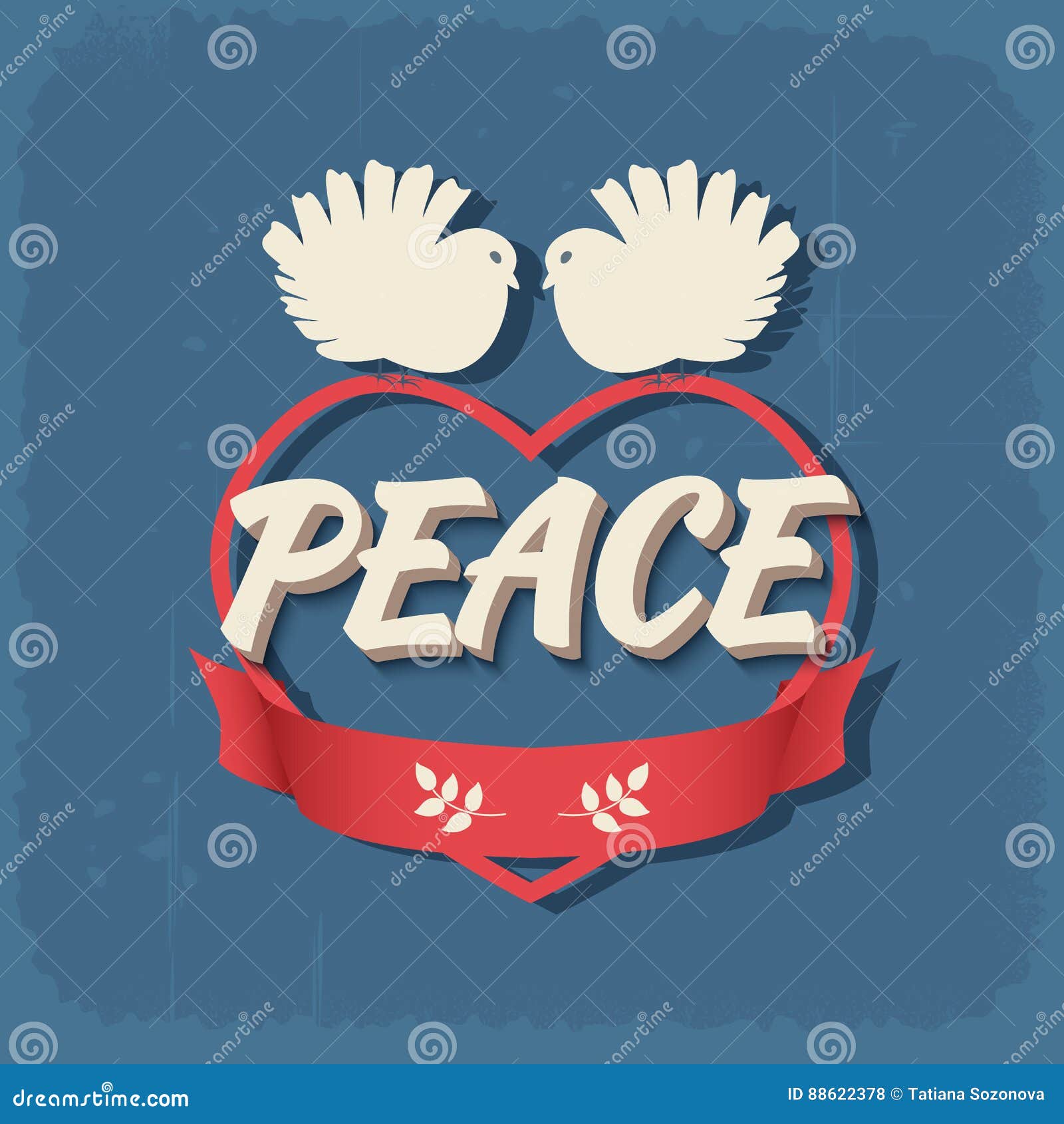 Simbolo Della Colomba Di Pace Illustrazione Vettoriale - Illustrazione ...