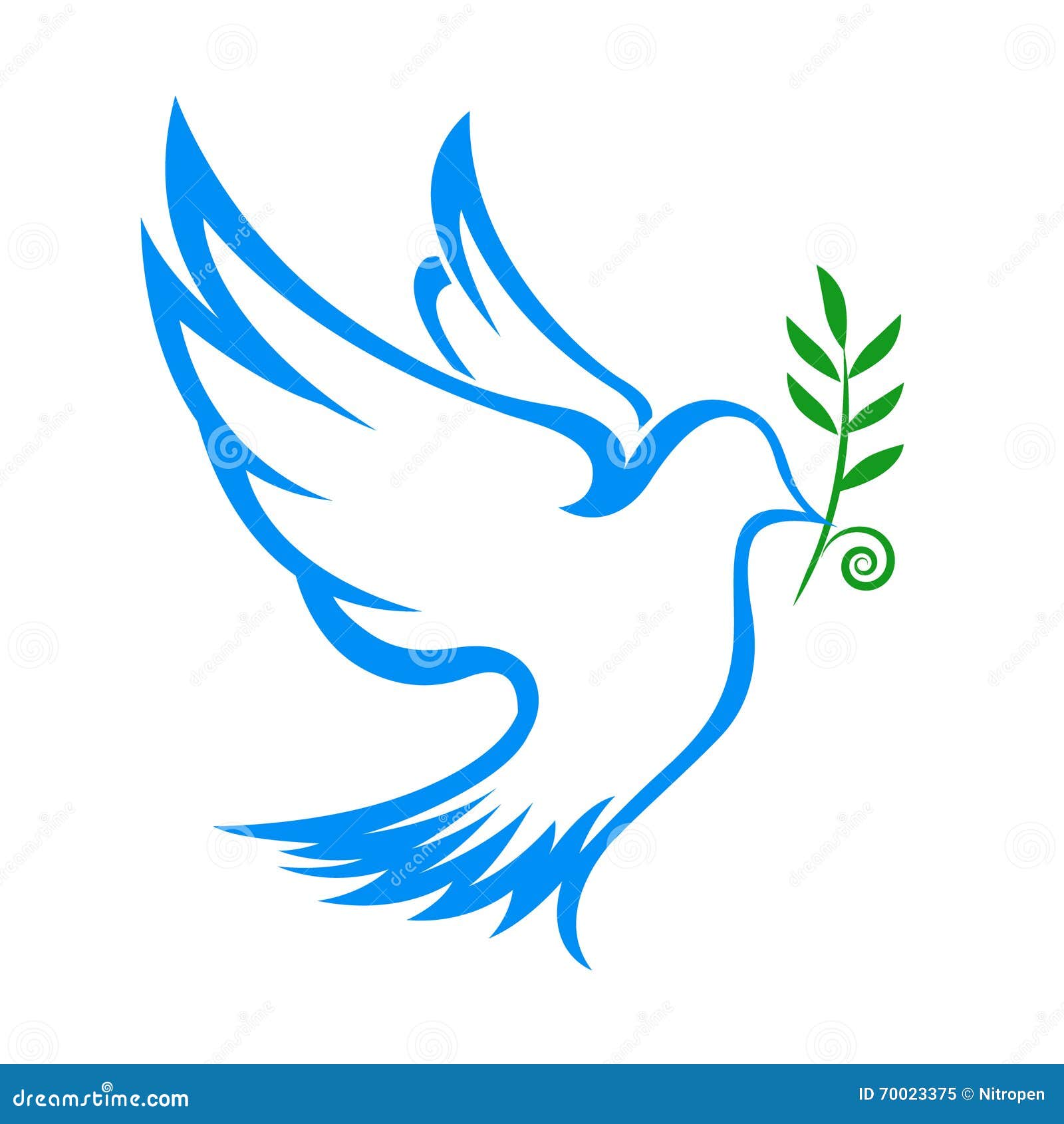 Simbolo Della Colomba Di Vettore Illustrazione Vettoriale ...