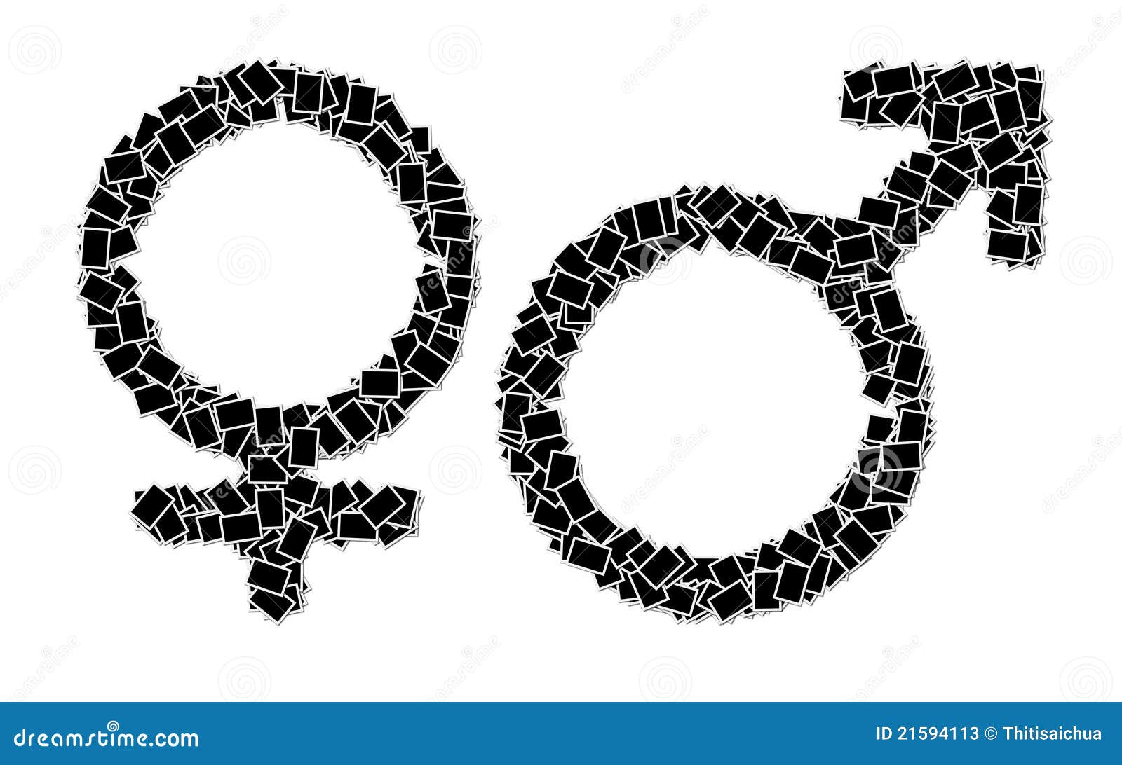 Simbolo Della Femmina E Dell'uomo Illustrazione di Stock ...