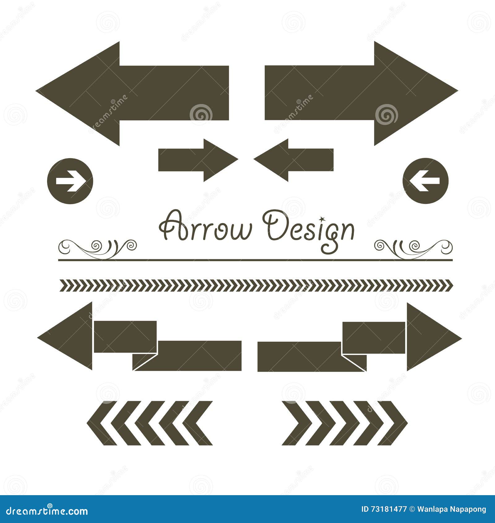 Simbolo della freccia illustrazione vettoriale. Illustrazione di annata ...