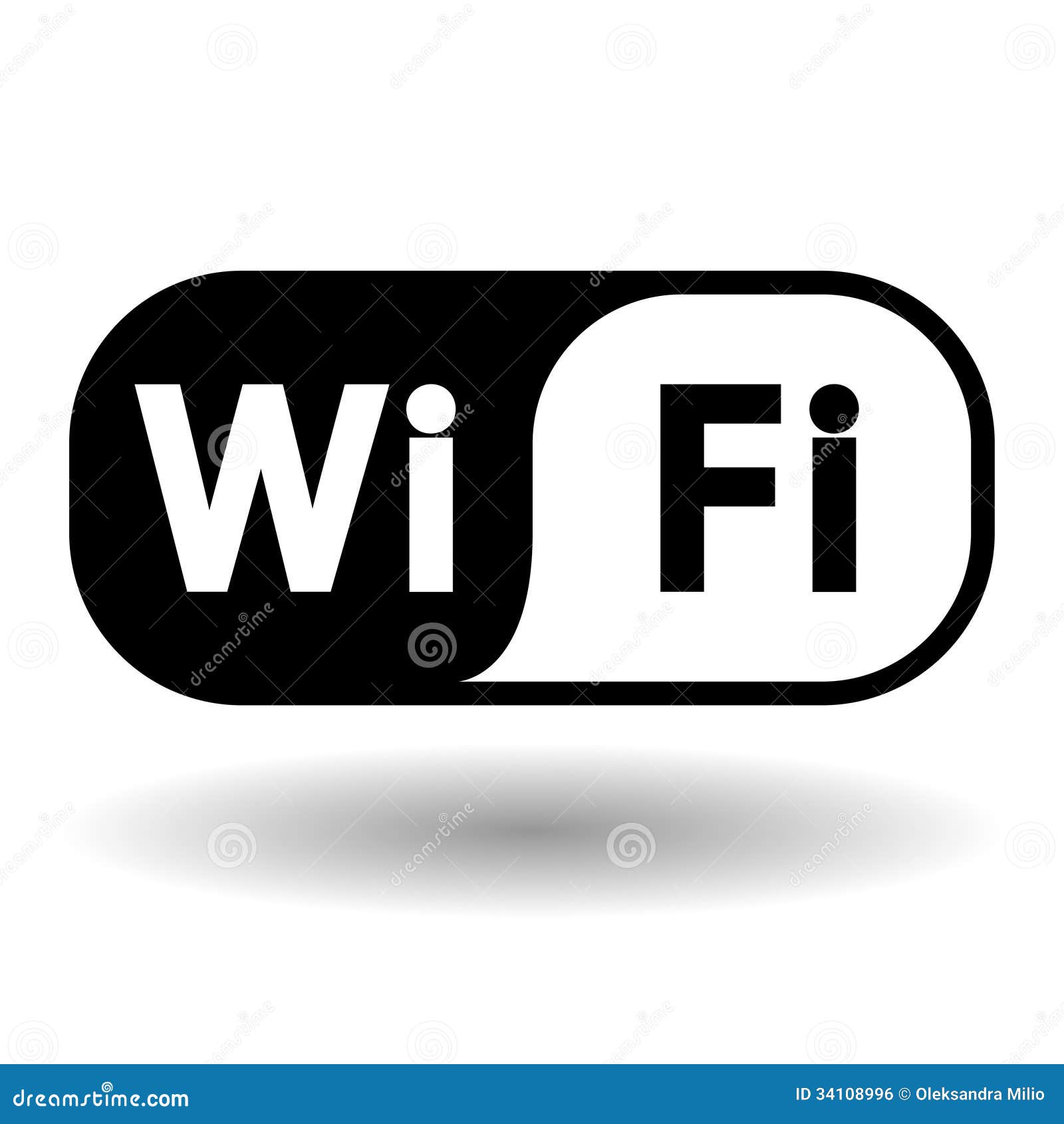 Simbolo Della Rete Wireless Illustrazione Vettoriale - Illustrazione di ...