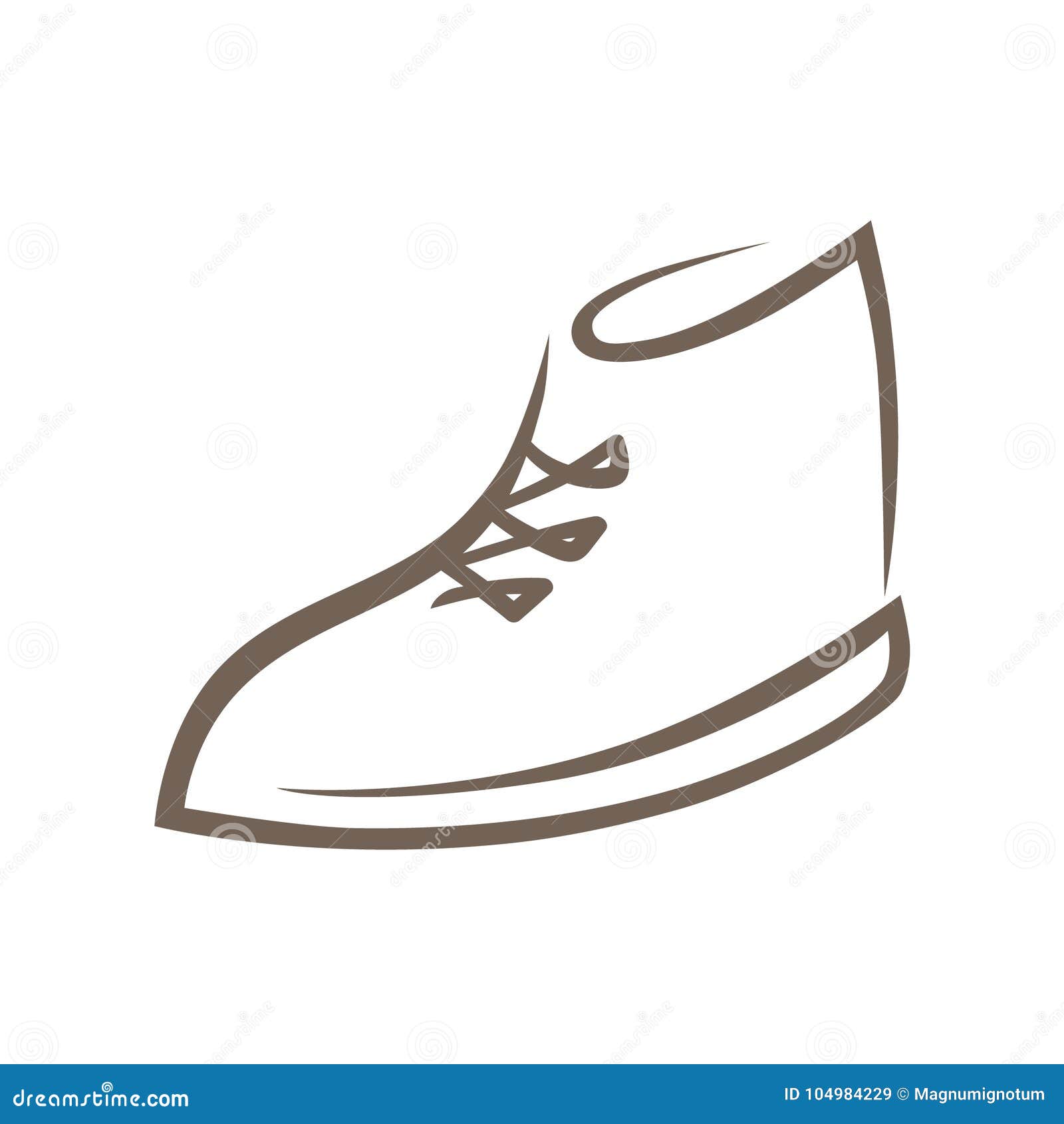 Simbolo Della Scarpa, Icona Su Bianco Illustrazione Vettoriale ...