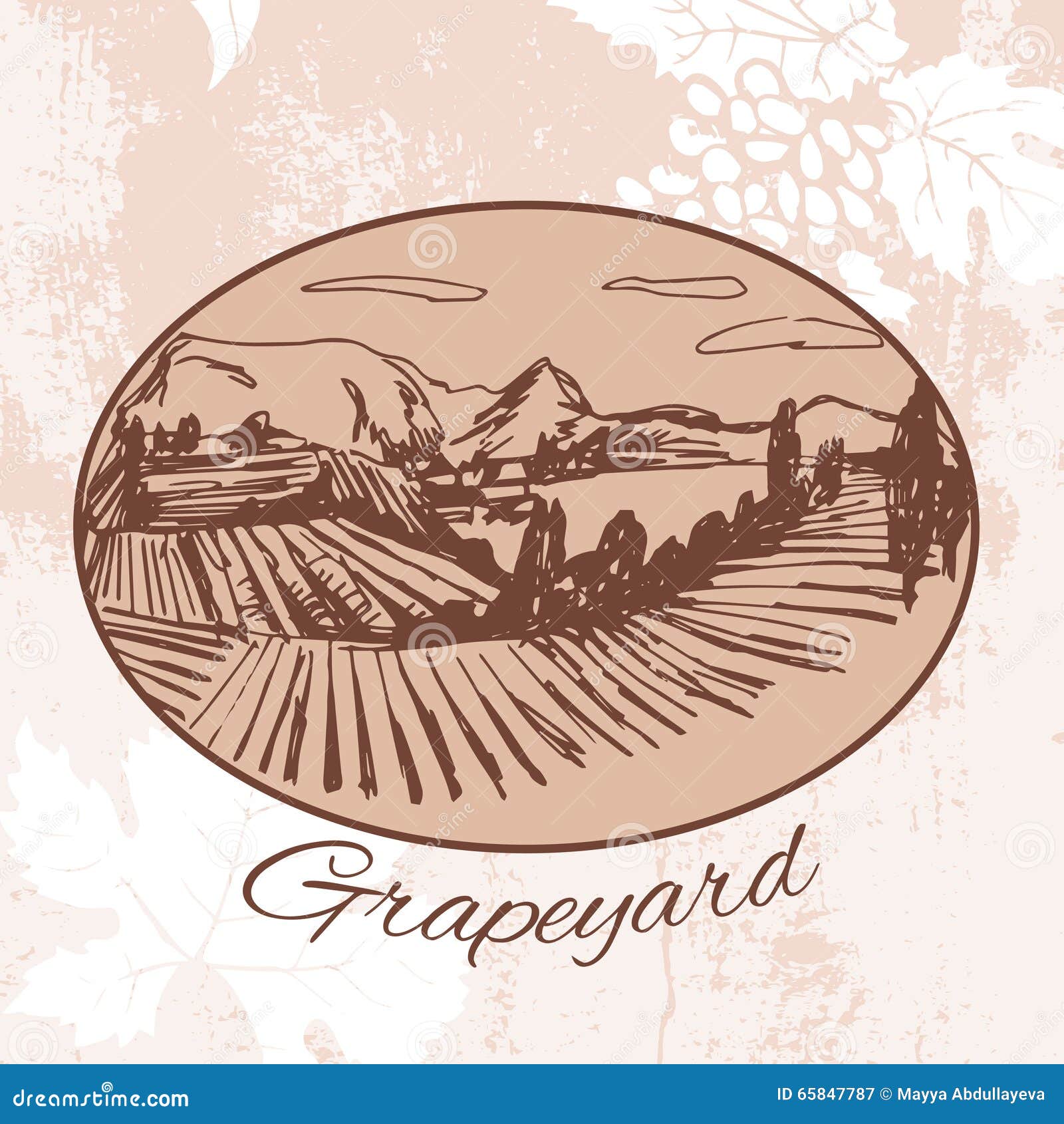 Simbolo della vigna illustrazione vettoriale. Illustrazione di grafico ...