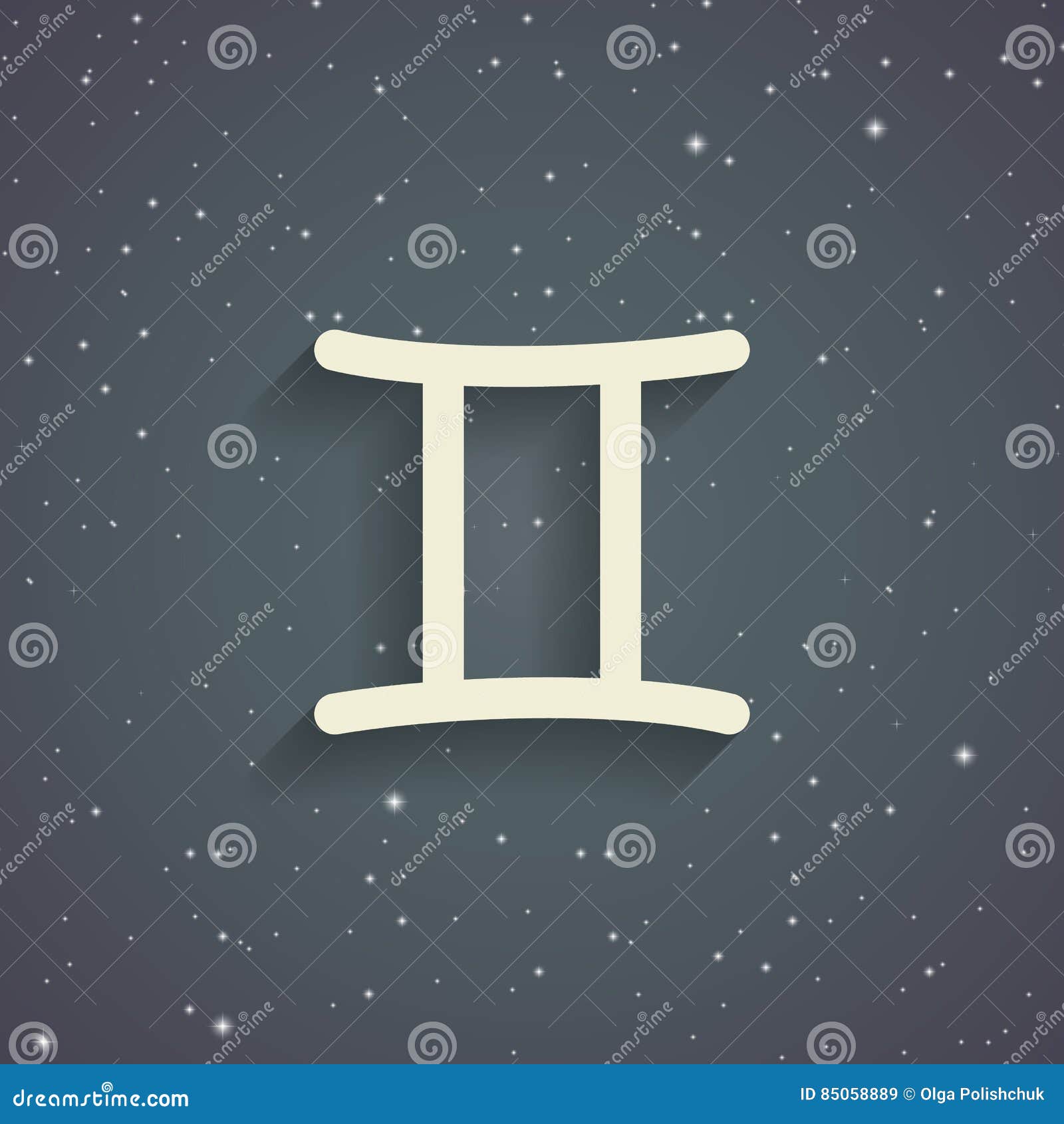 Simbolo Dello Zodiaco Dei Gemelli Illustrazione di Stock ...