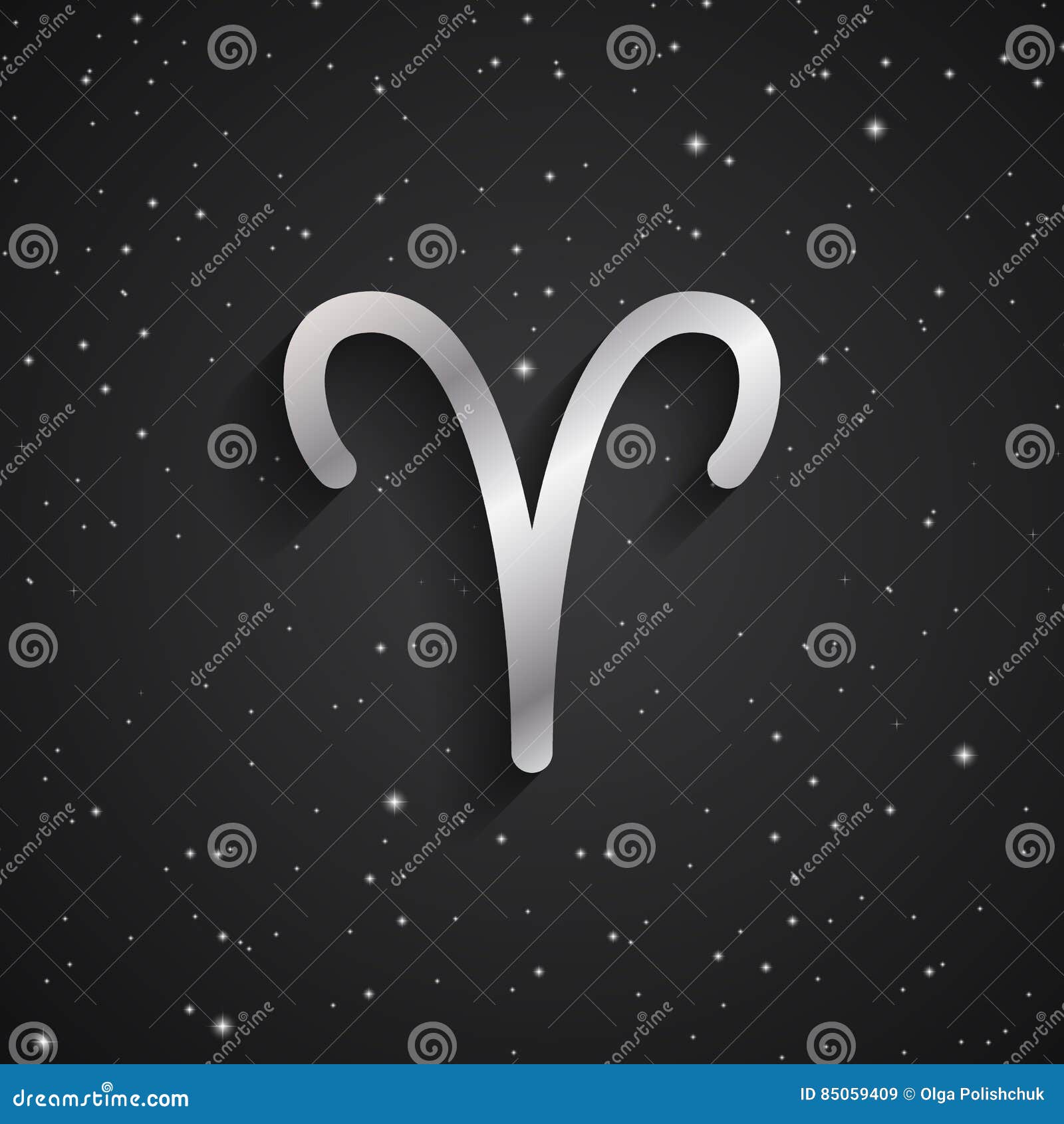 Simbolo Dello Zodiaco Dell'Ariete Illustrazione di Stock ...