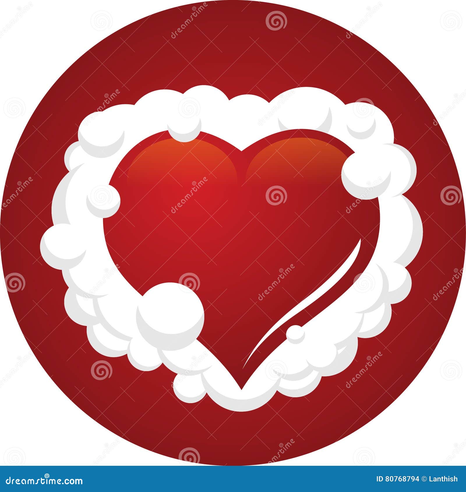 Simbolo di amore illustrazione vettoriale. Illustrazione di governi ...