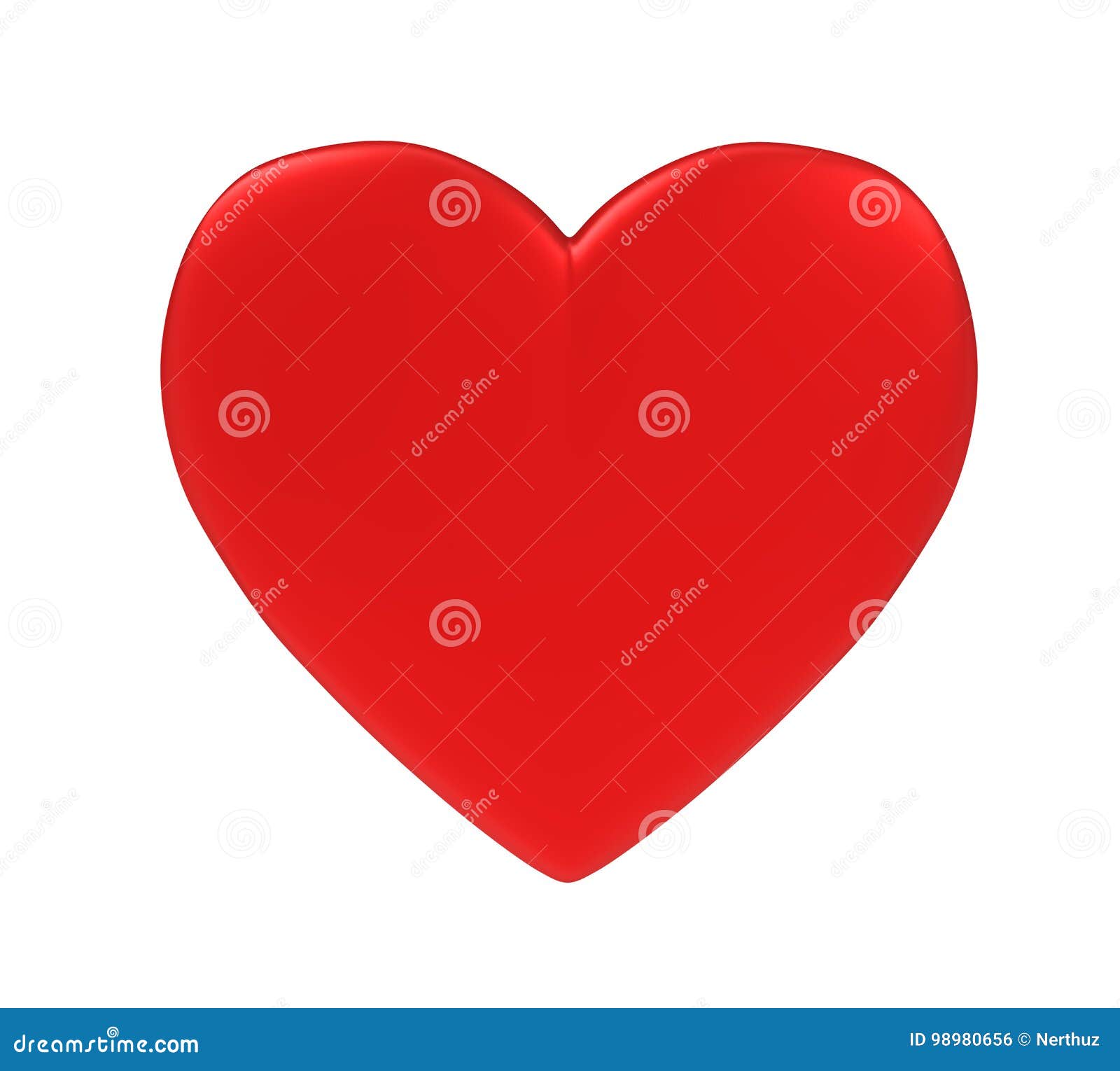 Simbolo Di Amore Di Forma Del Cuore Isolato Illustrazione di Stock ...