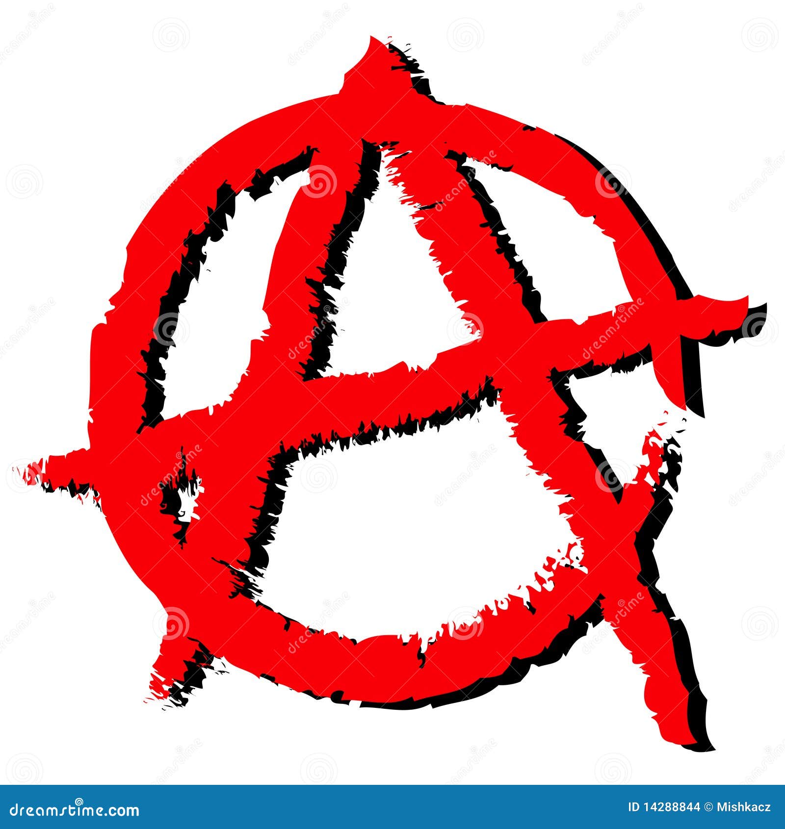 Simbolo di anarchia illustrazione vettoriale. Illustrazione di pericolo ...