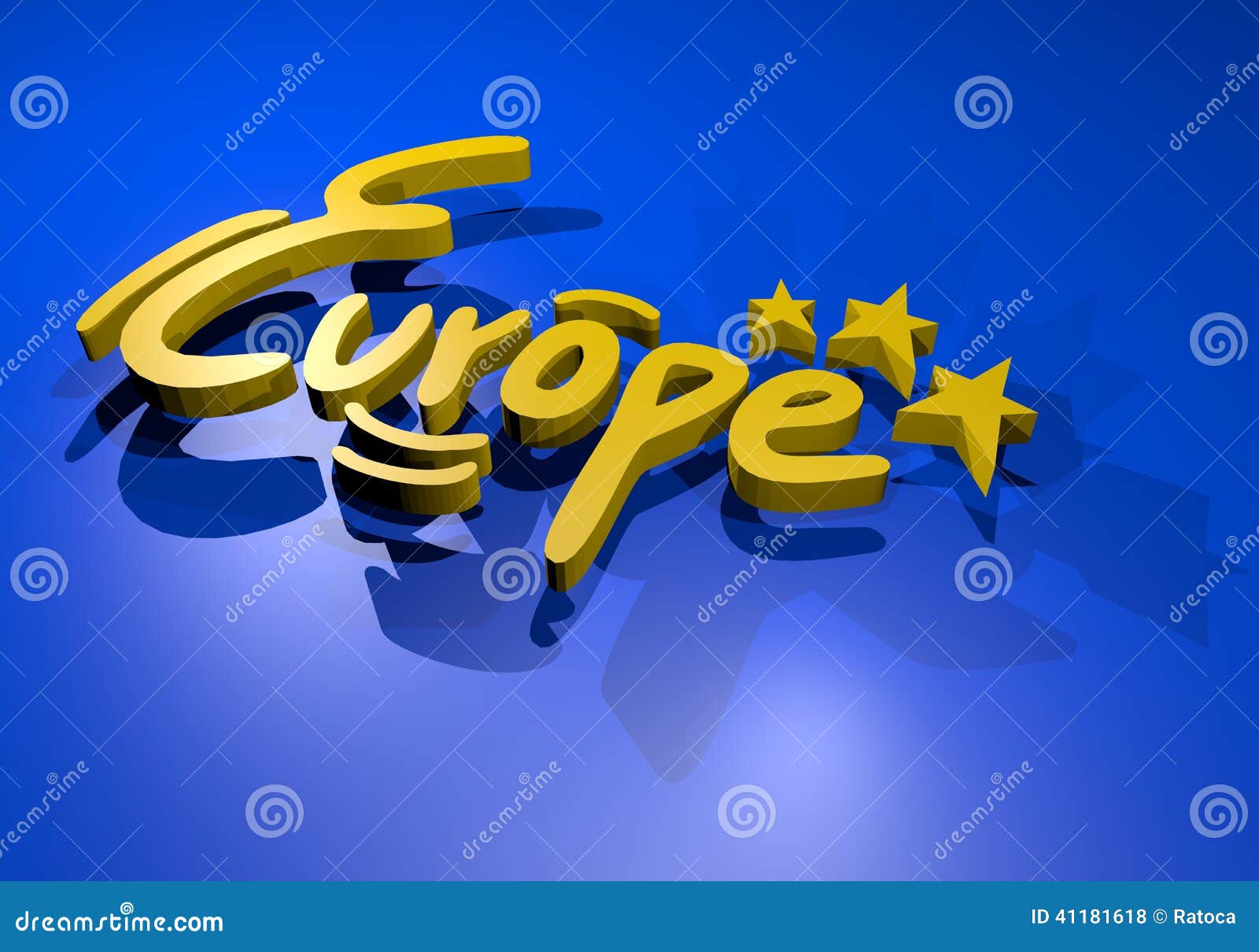 Simbolo di Europa illustrazione di stock. Illustrazione di bordo - 41181618