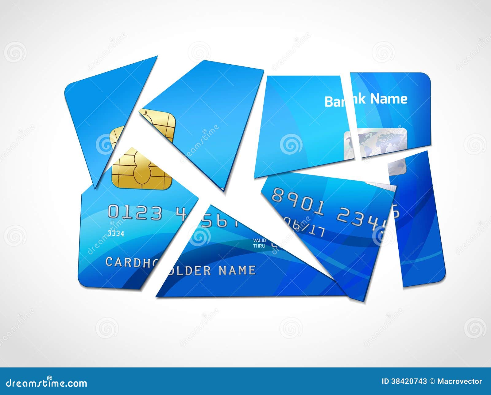 Simbolo Di Fallimento Di Debito Illustrazione Vettoriale ...