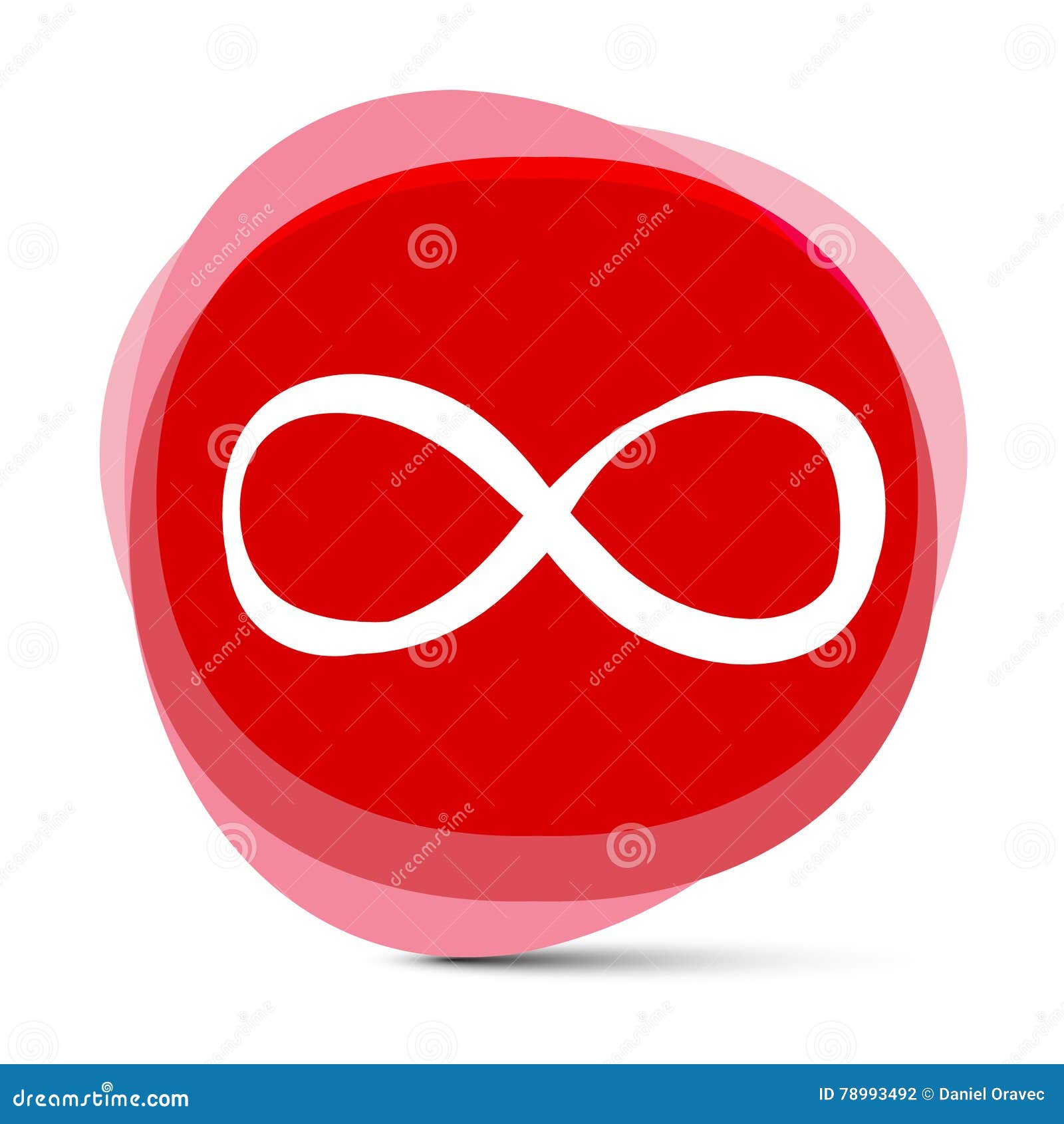 Simbolo Di Infinito Di Vettore Illustrazione Vettoriale - Illustrazione ...