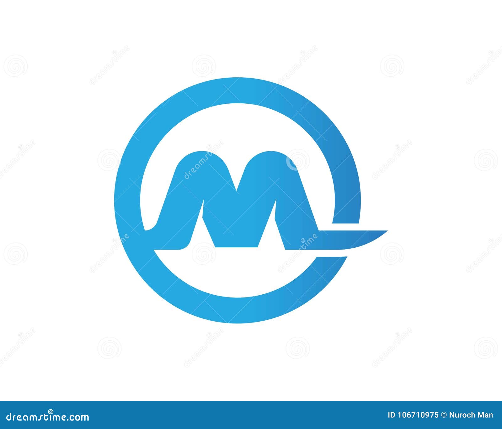 Simbolo Di M. Letter Logos Template Illustrazione Vettoriale ...