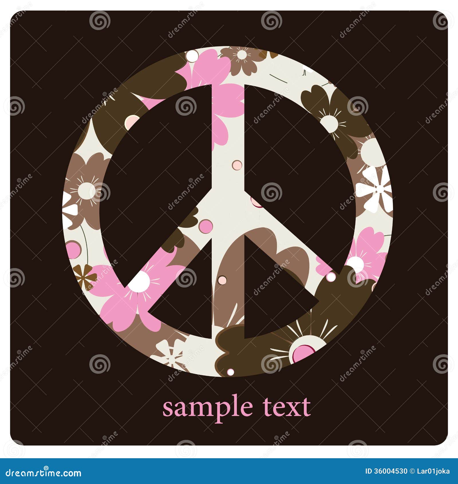 Simbolo di pace colorato illustrazione vettoriale. Illustrazione di ...