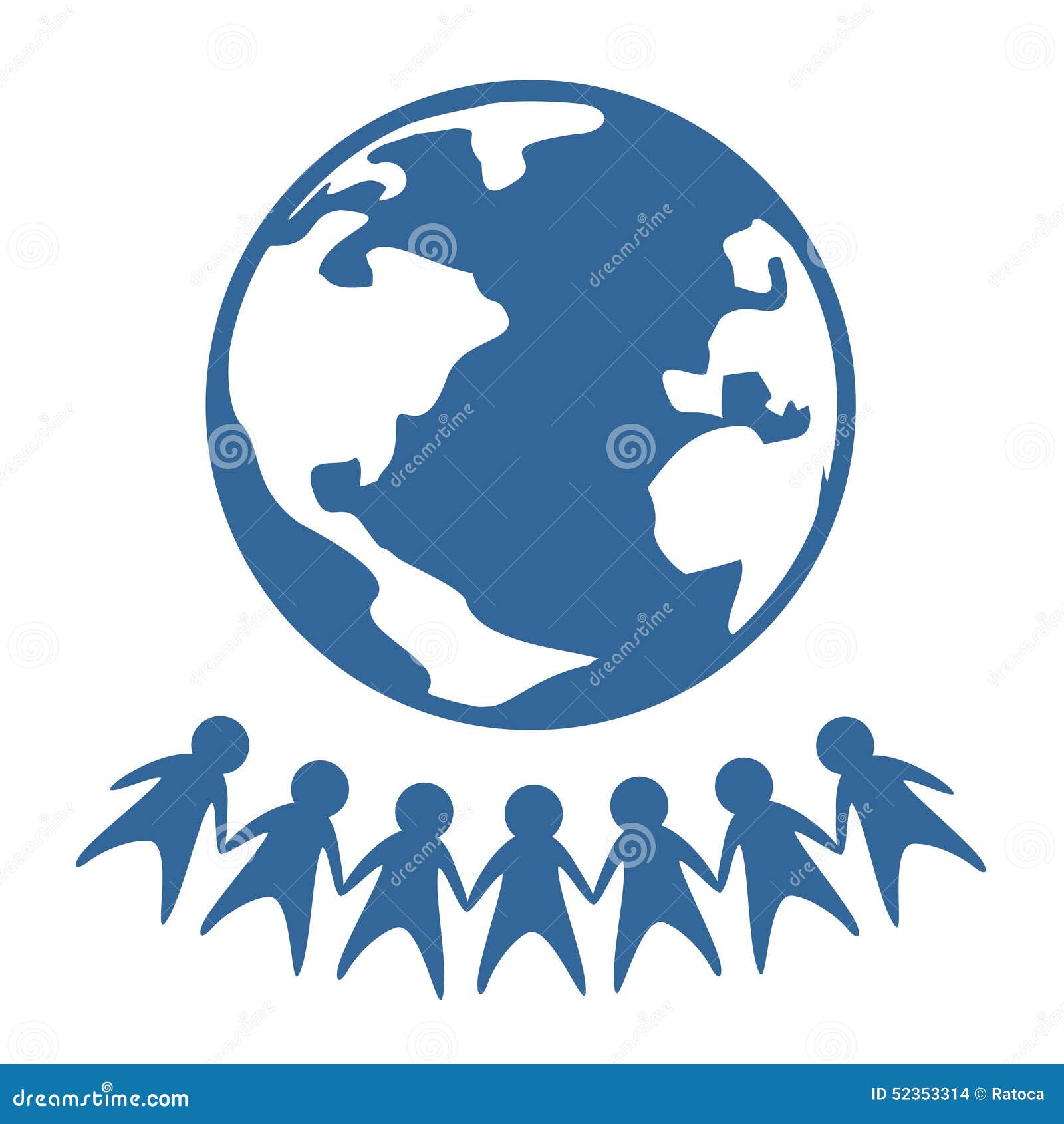 Simbolo di pace del mondo illustrazione vettoriale. Illustrazione di ...