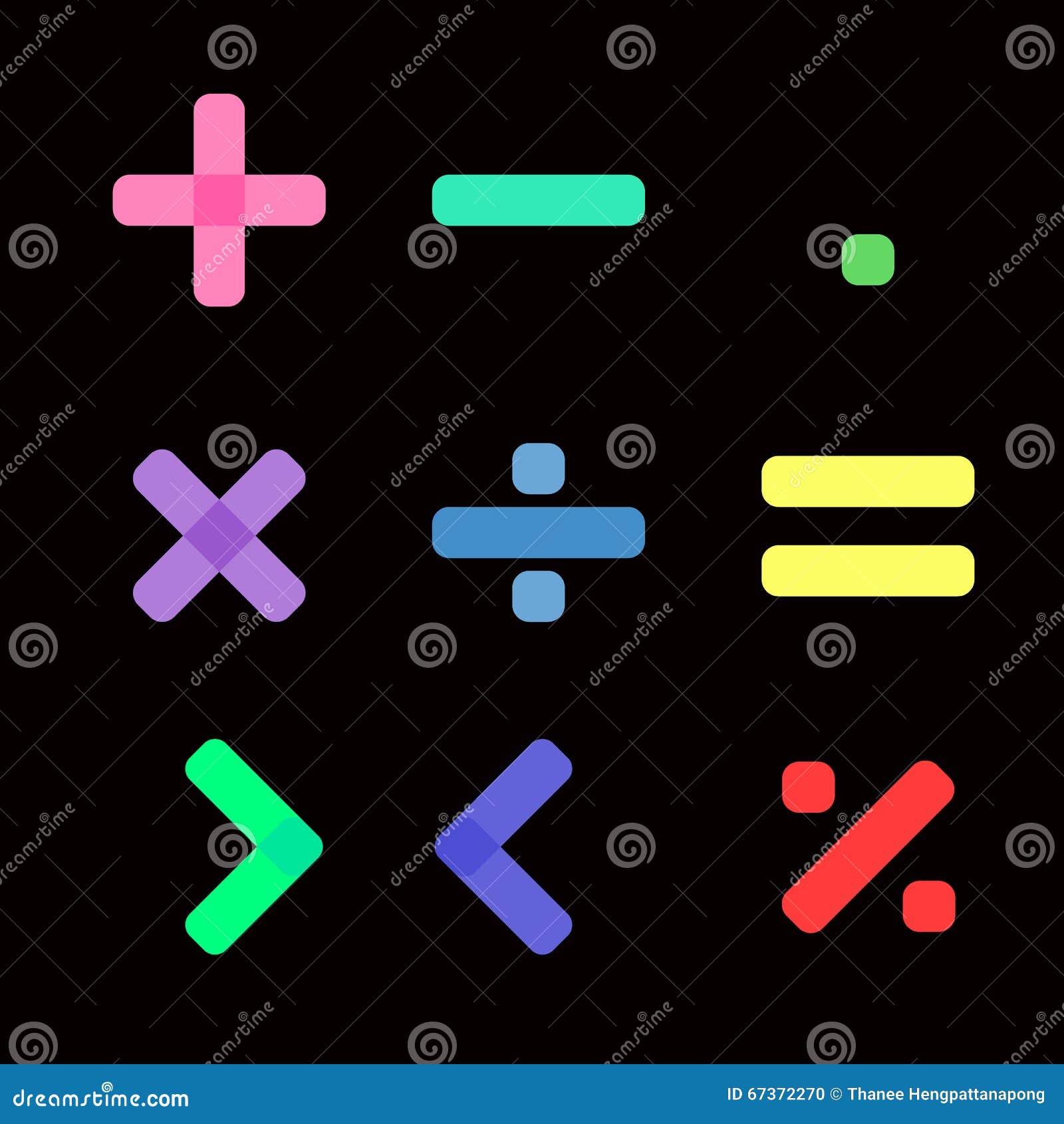 Simbolo Di Per La Matematica Illustrazione Vettoriale - Illustrazione ...