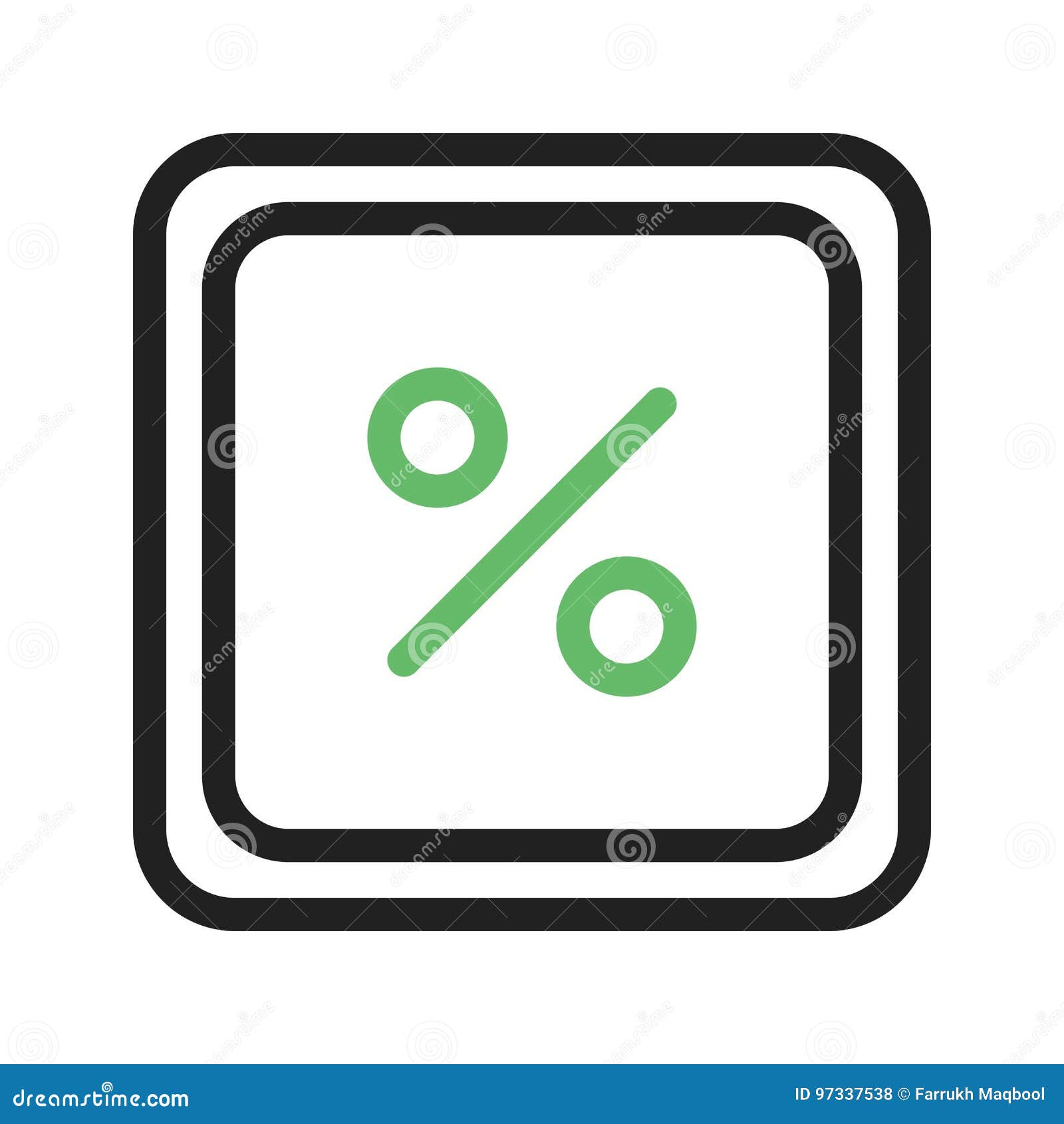 Simbolo di percentuale illustrazione di stock. Illustrazione di ...
