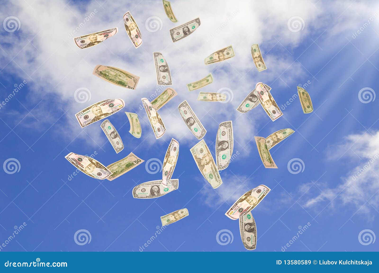 Simbolo Di Ricchezza E Di Successo. Immagine Stock - Immagine di cielo ...