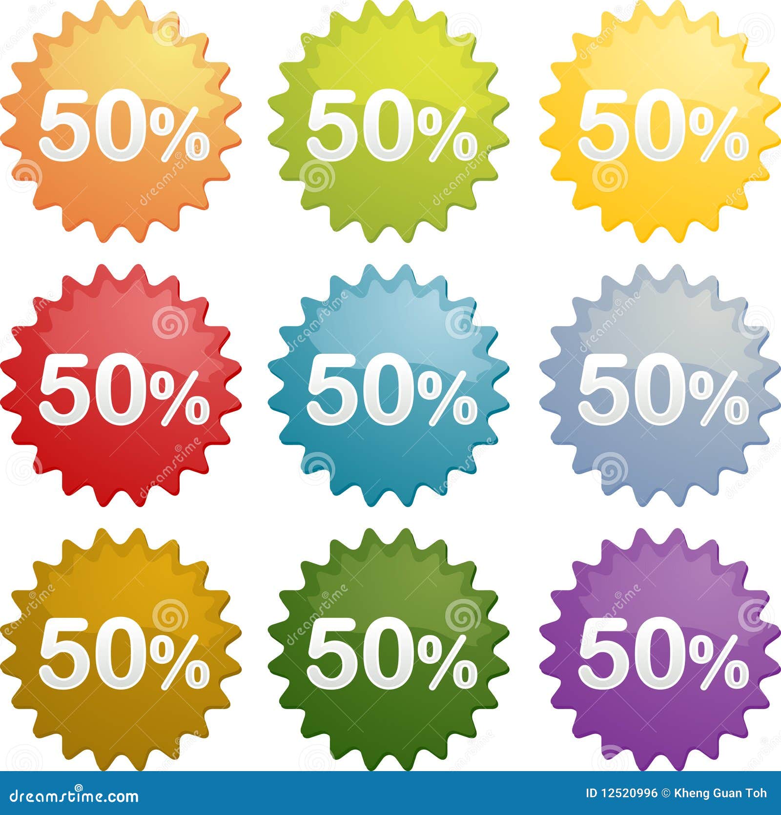 Simbolo Di Sconto Di Cinquanta Per Cento Illustrazione di Stock ...