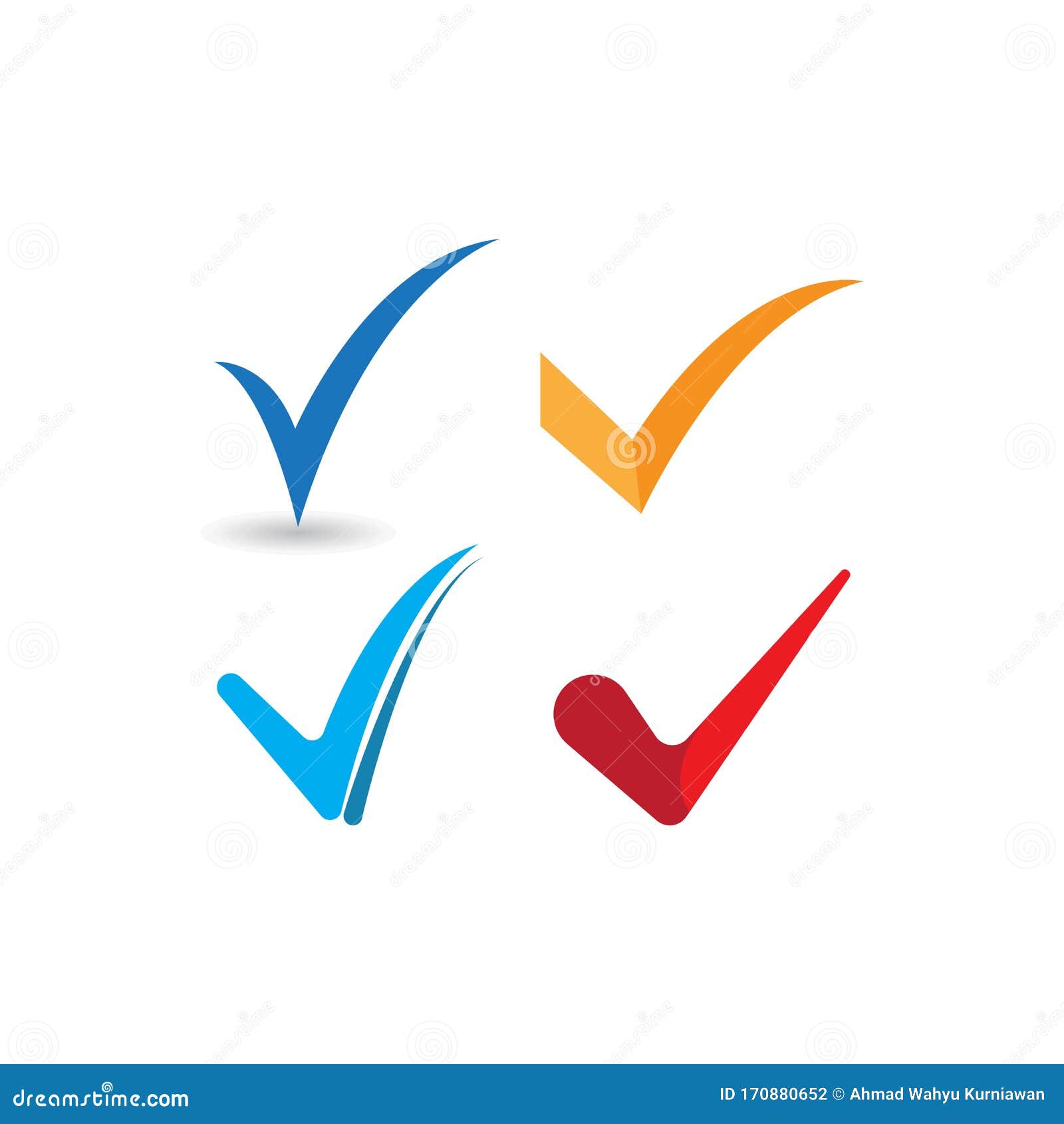 Simbolo di spunta illustrazione vettoriale. Illustrazione di accordo ...