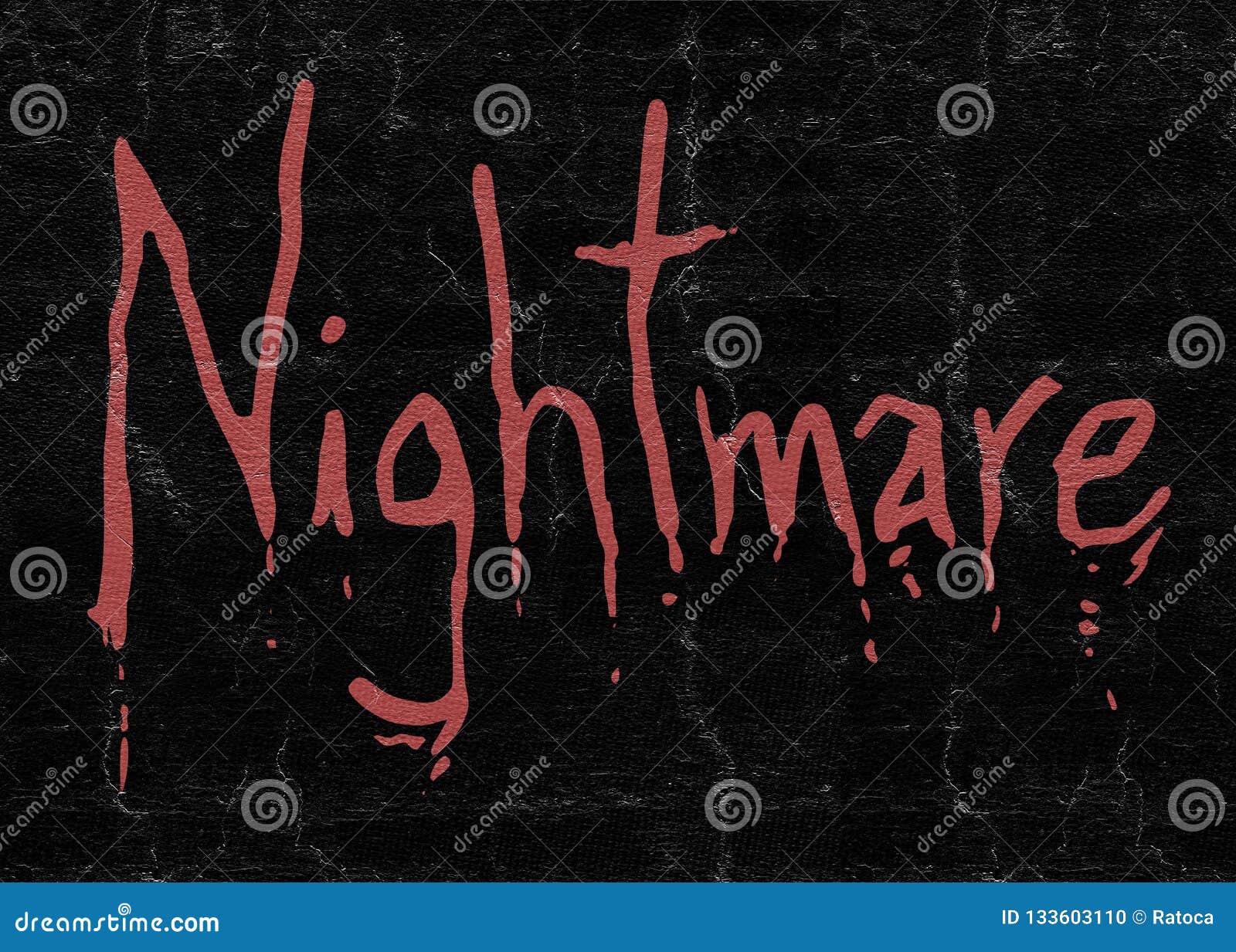 Simbolo Di Timore Di Incubo Illustrazione di Stock - Illustrazione di ...