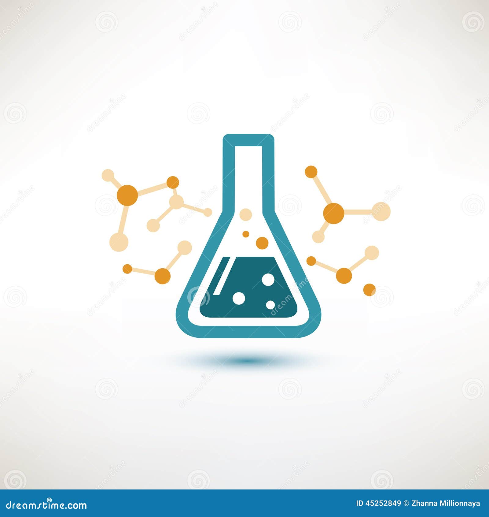 Simbolo di vetro chimico illustrazione vettoriale. Illustrazione di ...