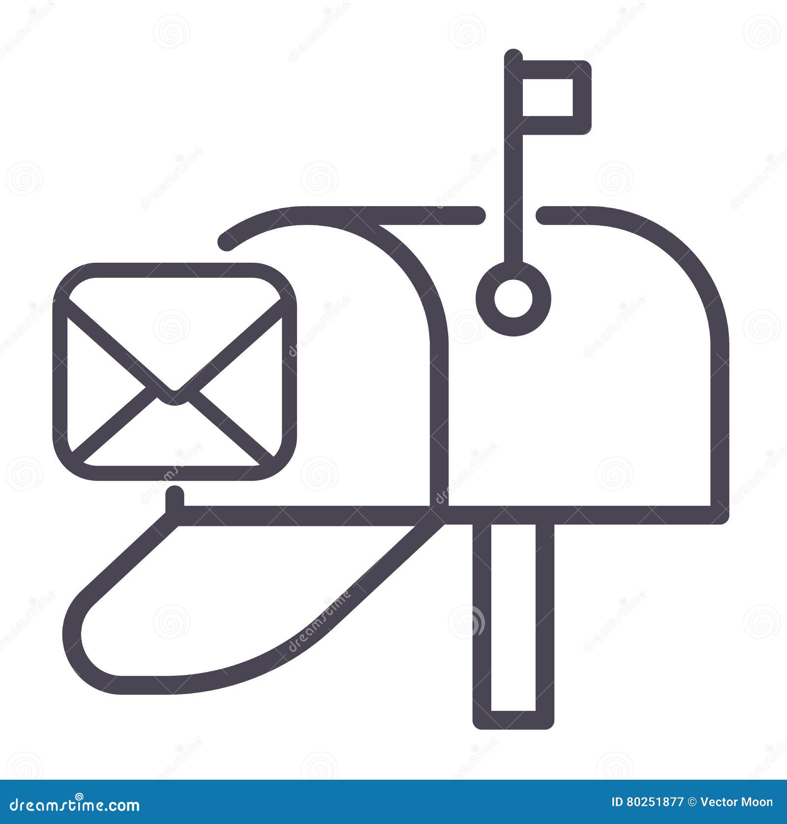 Simbolo Di Vettore Dell'icona Della Posta Illustrazione Vettoriale ...