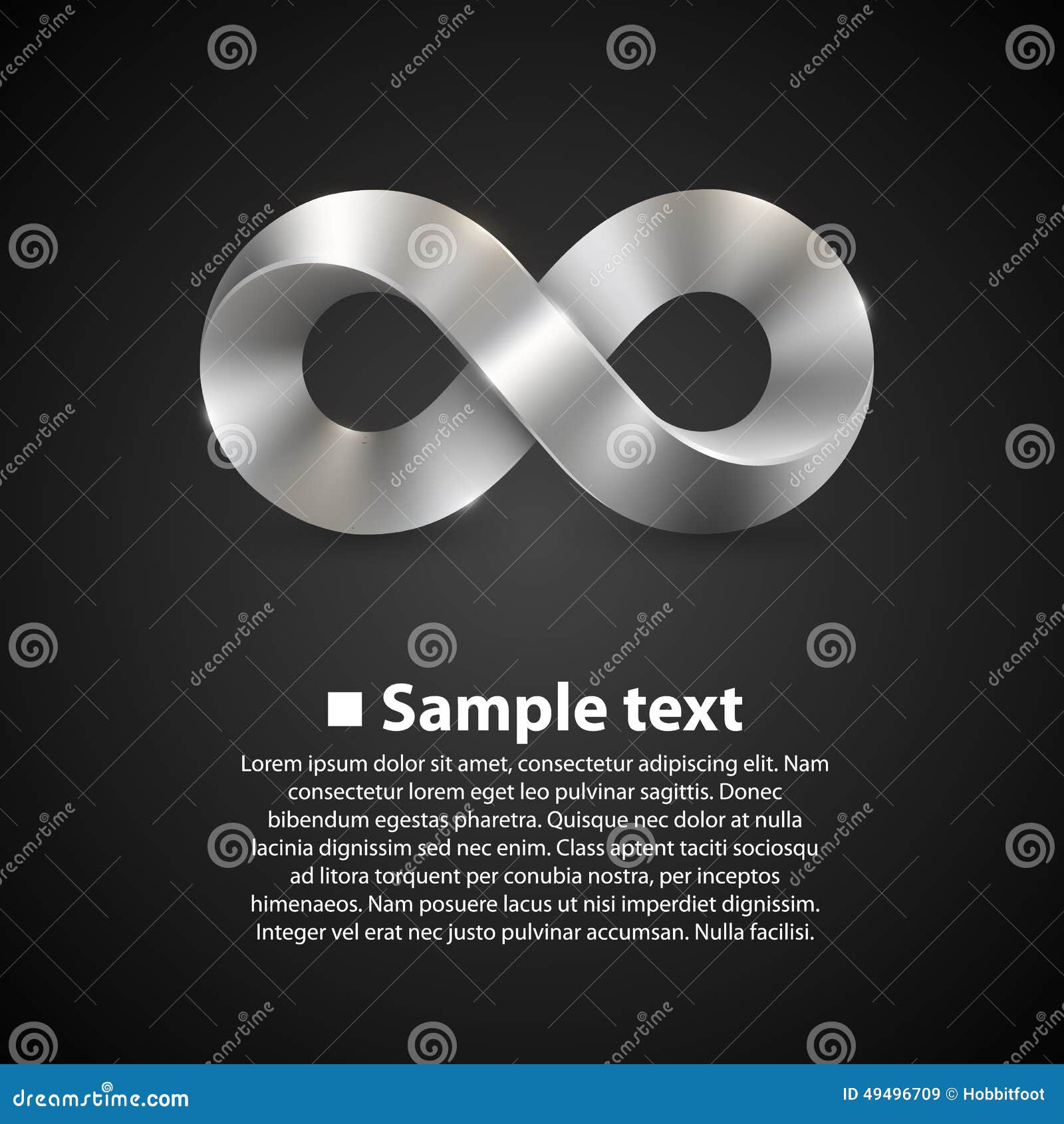 Simbolo Di Vettore Dell'infinito Illustrazione Vettoriale ...