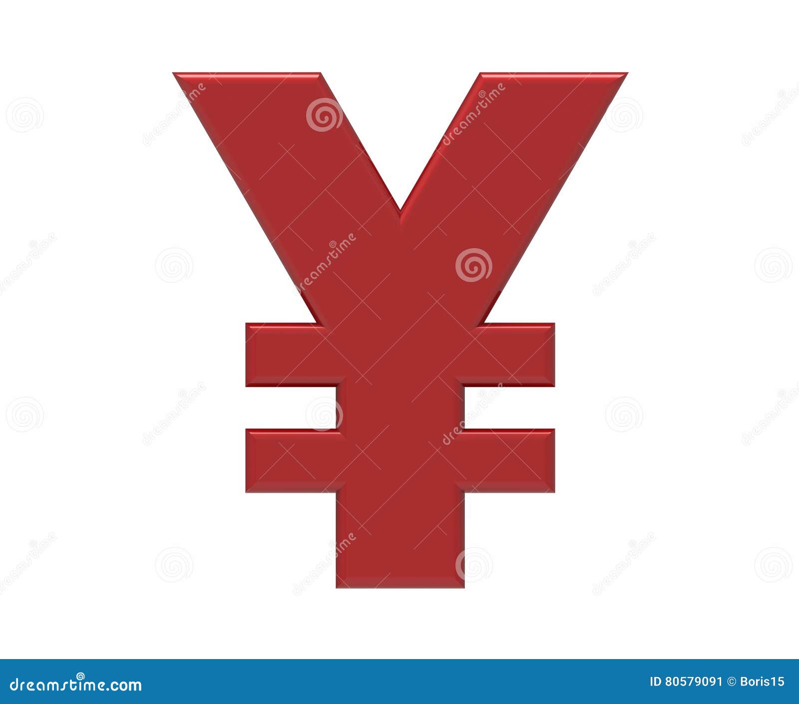 Simbolo Di Yen, Rappresentazione 3D Illustrazione di Stock ...