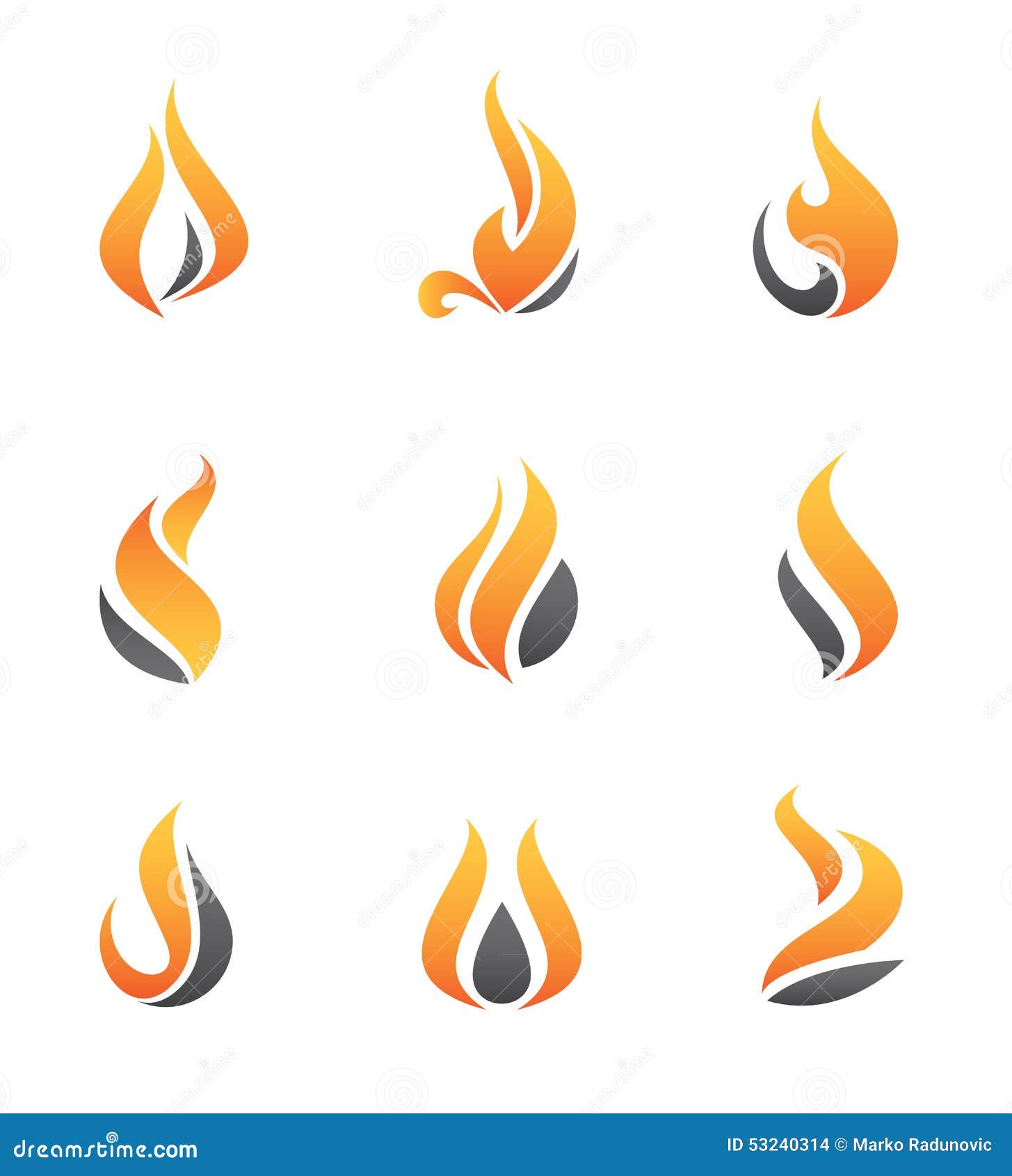 Simbolo ed icona di fuoco illustrazione di stock. Illustrazione di uomo ...