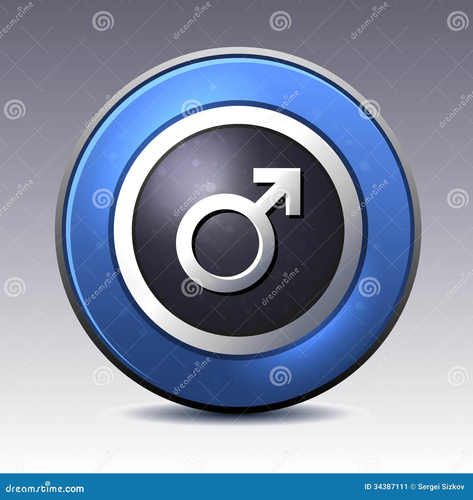 Simbolo maschio di genere illustrazione vettoriale. Illustrazione di ...