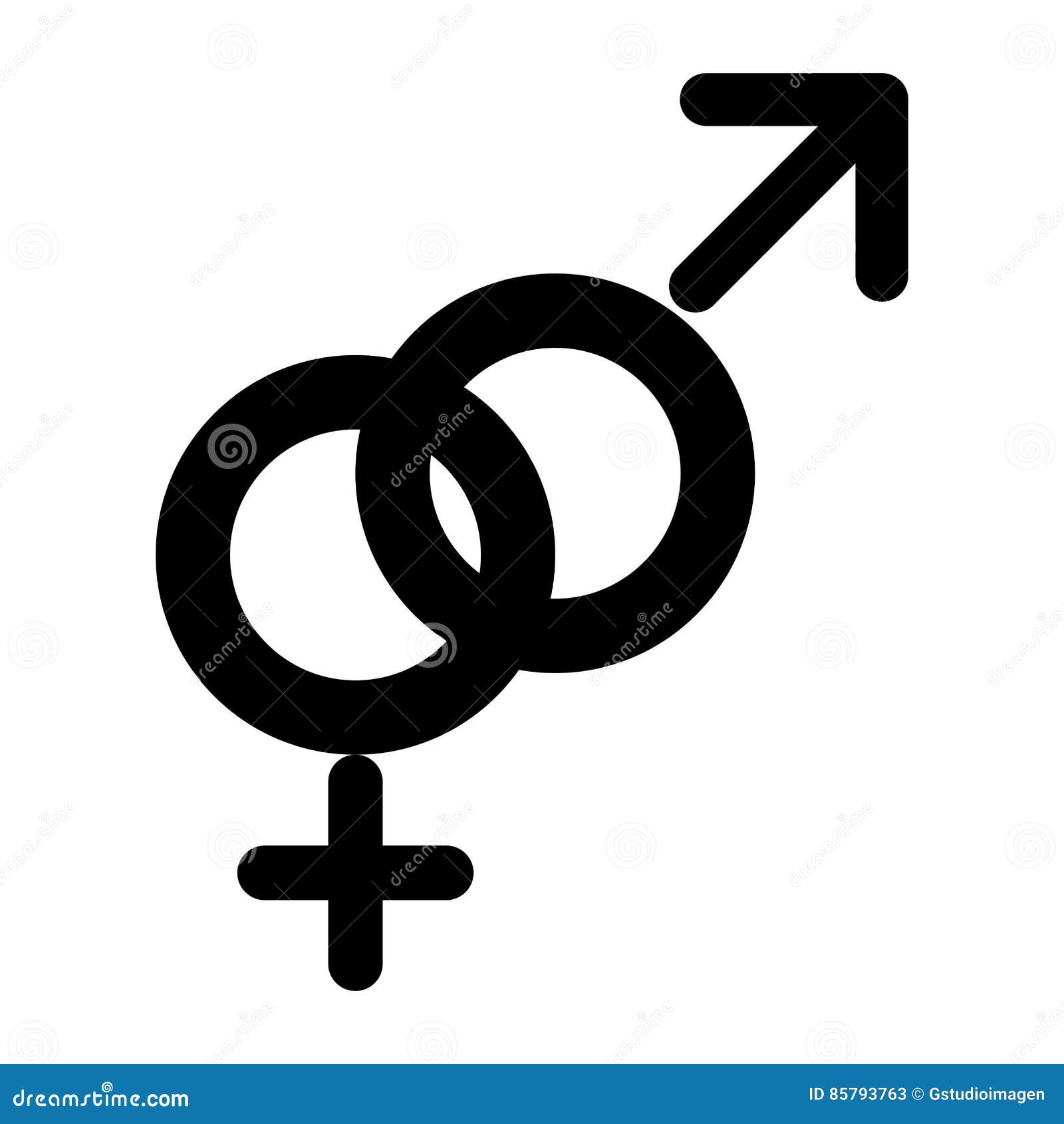 Simbolo Maschio E Femminile Illustrazione Vettoriale - Illustrazione di ...