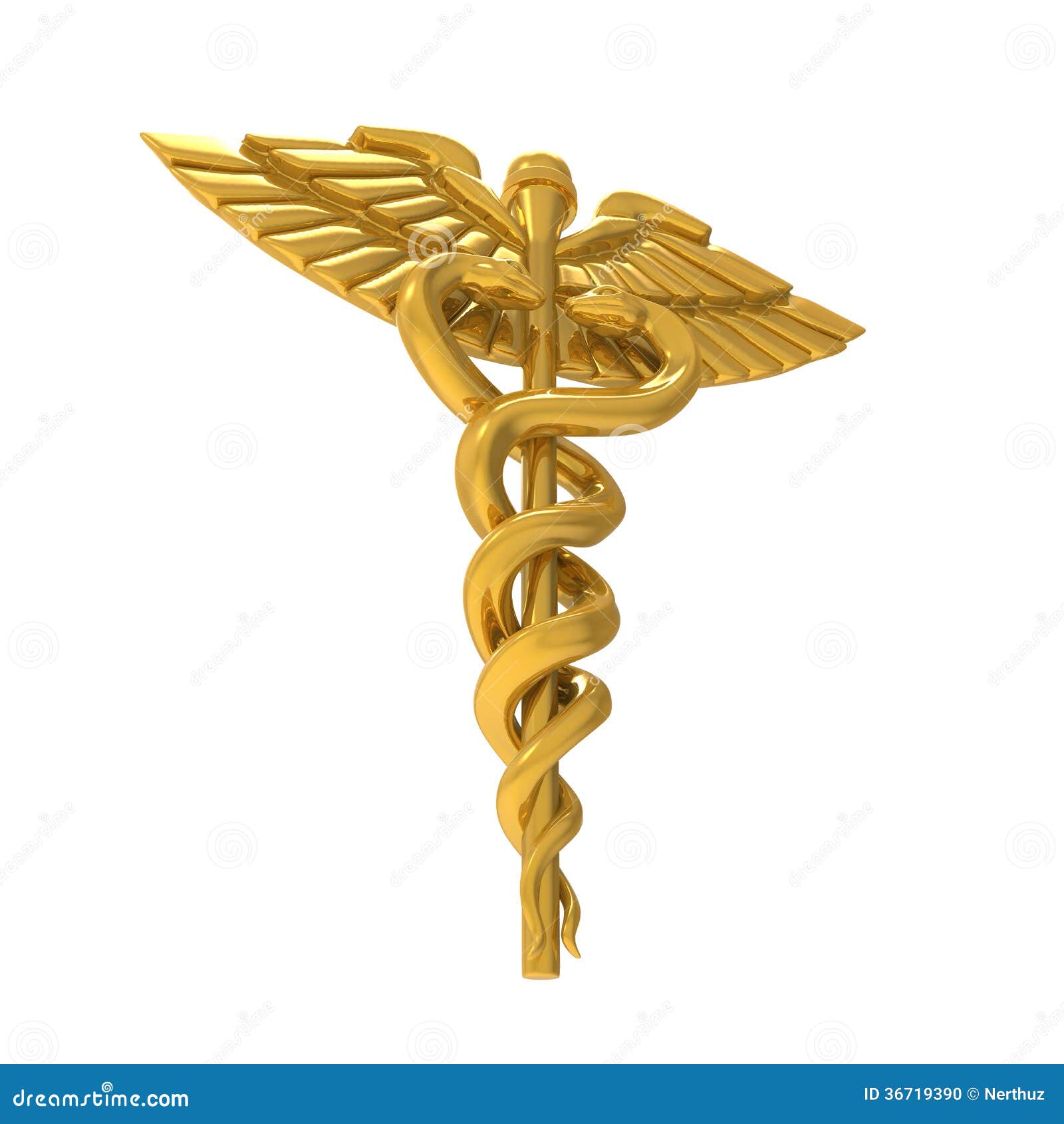 Simbolo medico del caduceo illustrazione di stock. Illustrazione di ...
