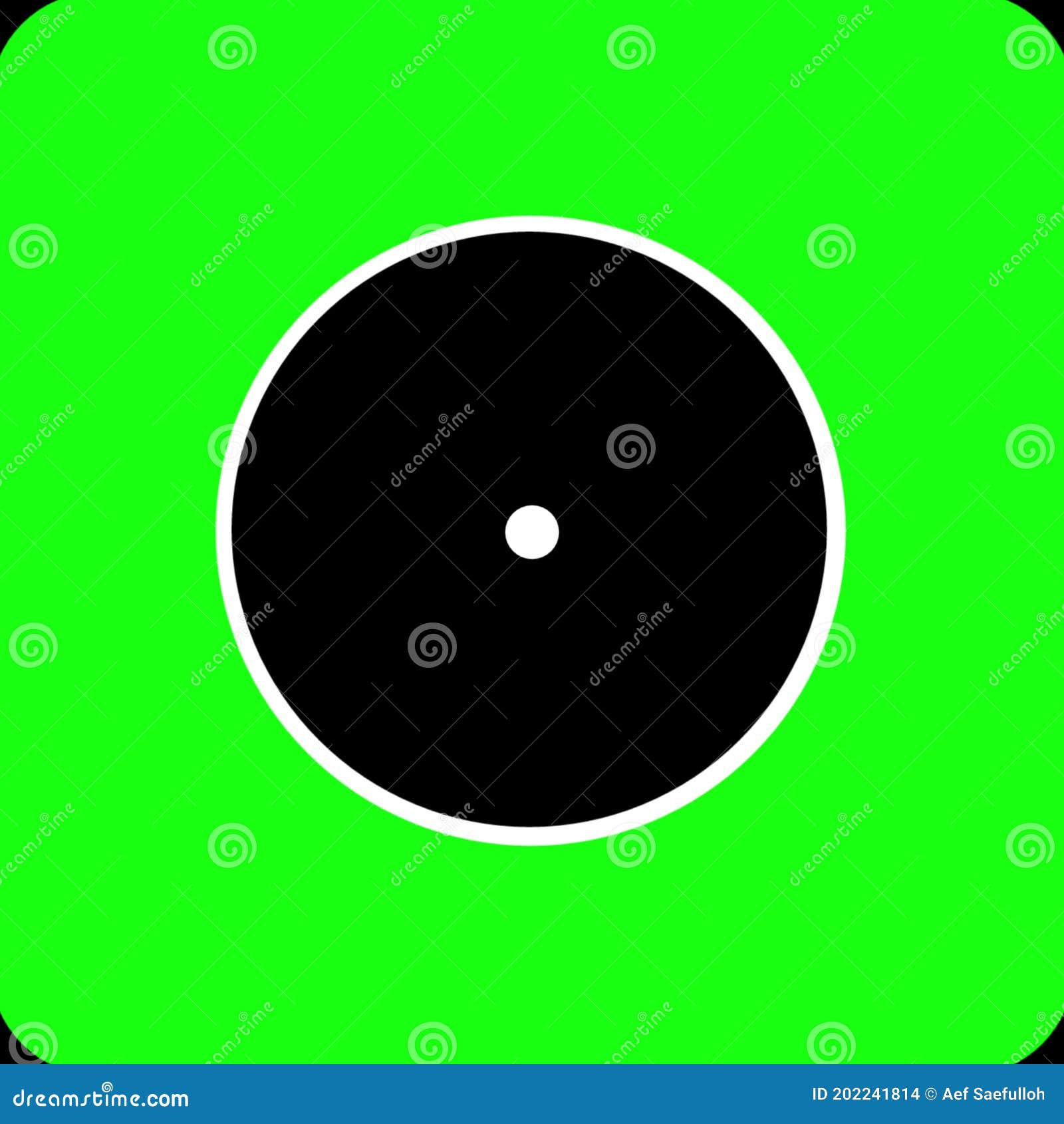 Simbolo Minimo Verde E Nero Illustrazione di Stock - Illustrazione di ...