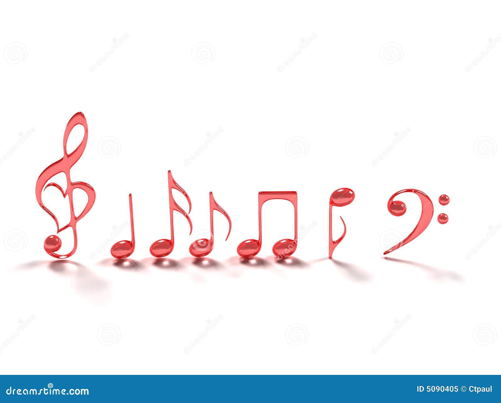 Simbolo musicale rosso illustrazione di stock. Illustrazione di gioco ...