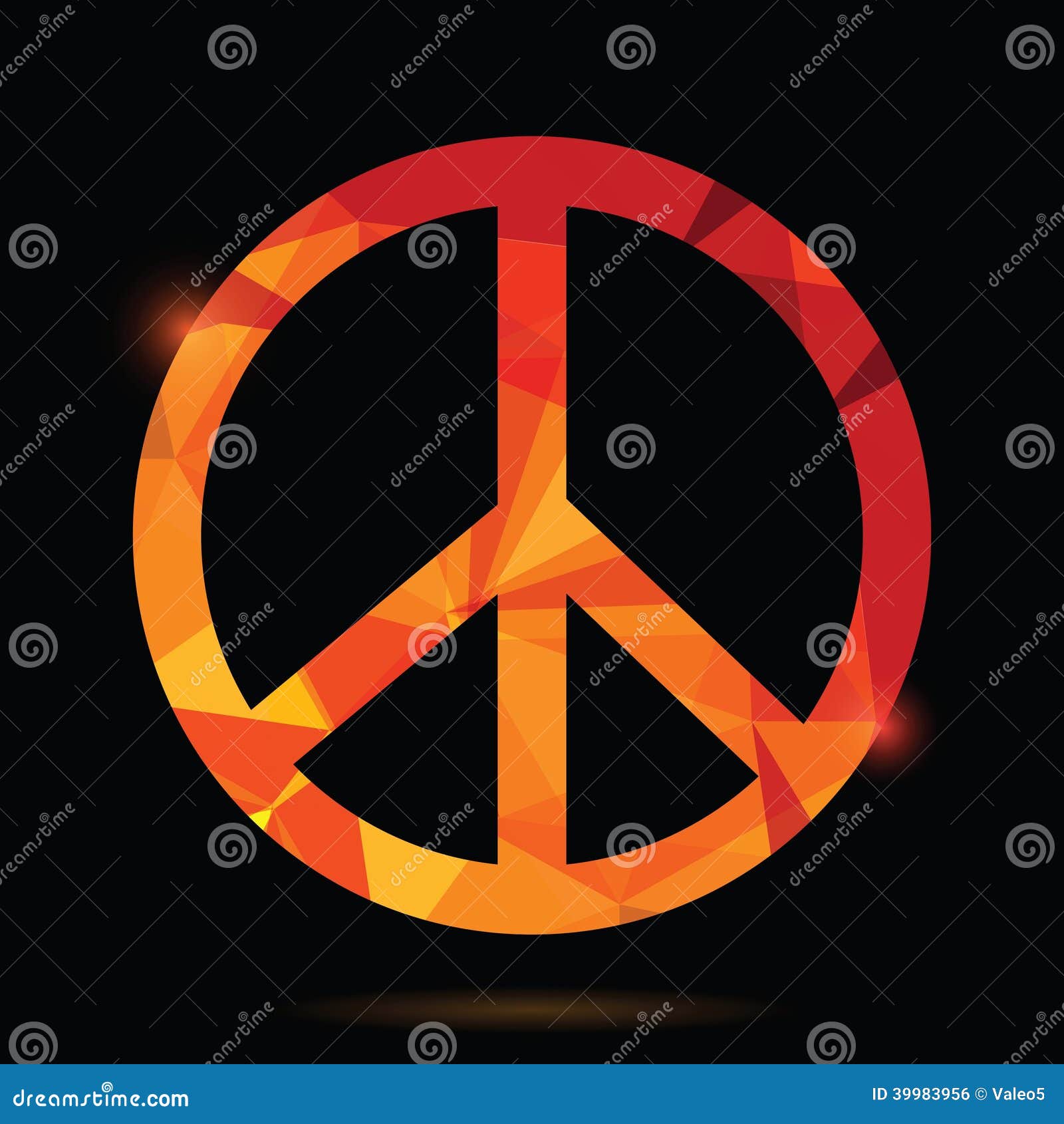 Simbolo pacifista illustrazione vettoriale. Illustrazione di icona ...