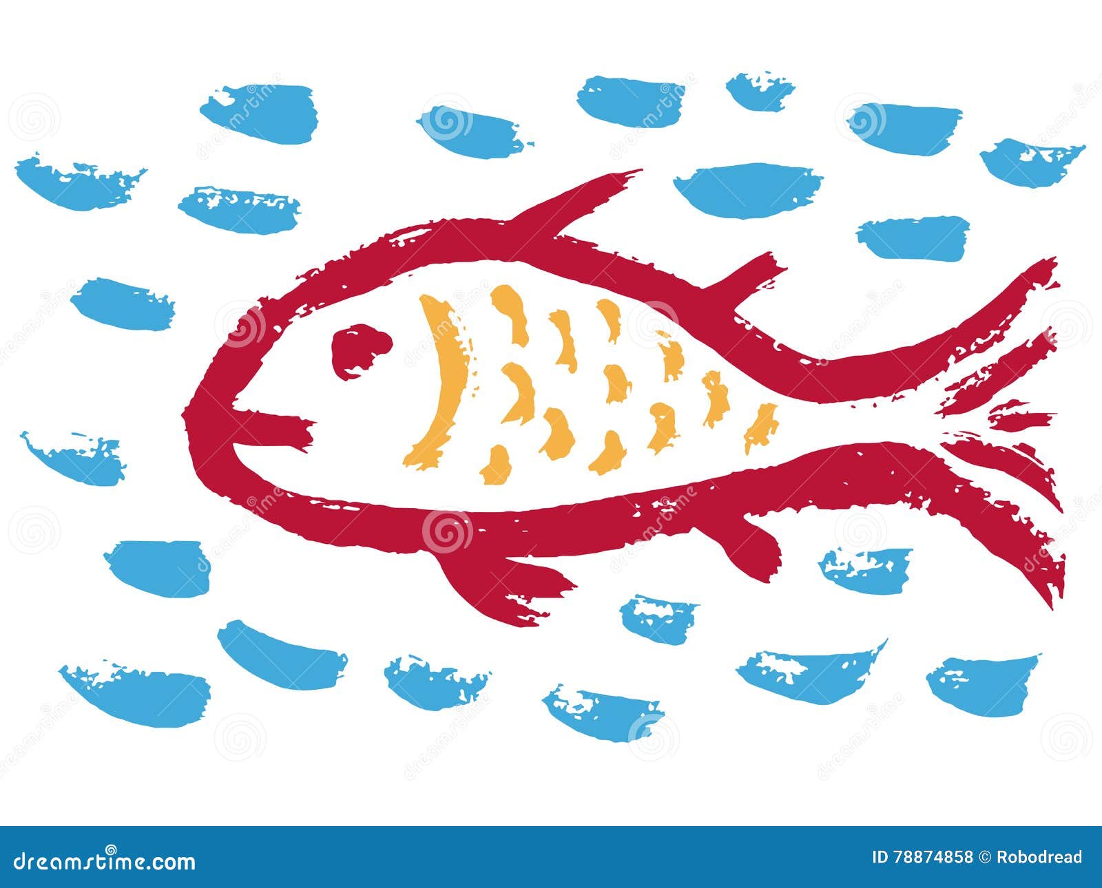 Simbolo Religioso Cristiano Del Pesce Illustrazione Vettoriale ...