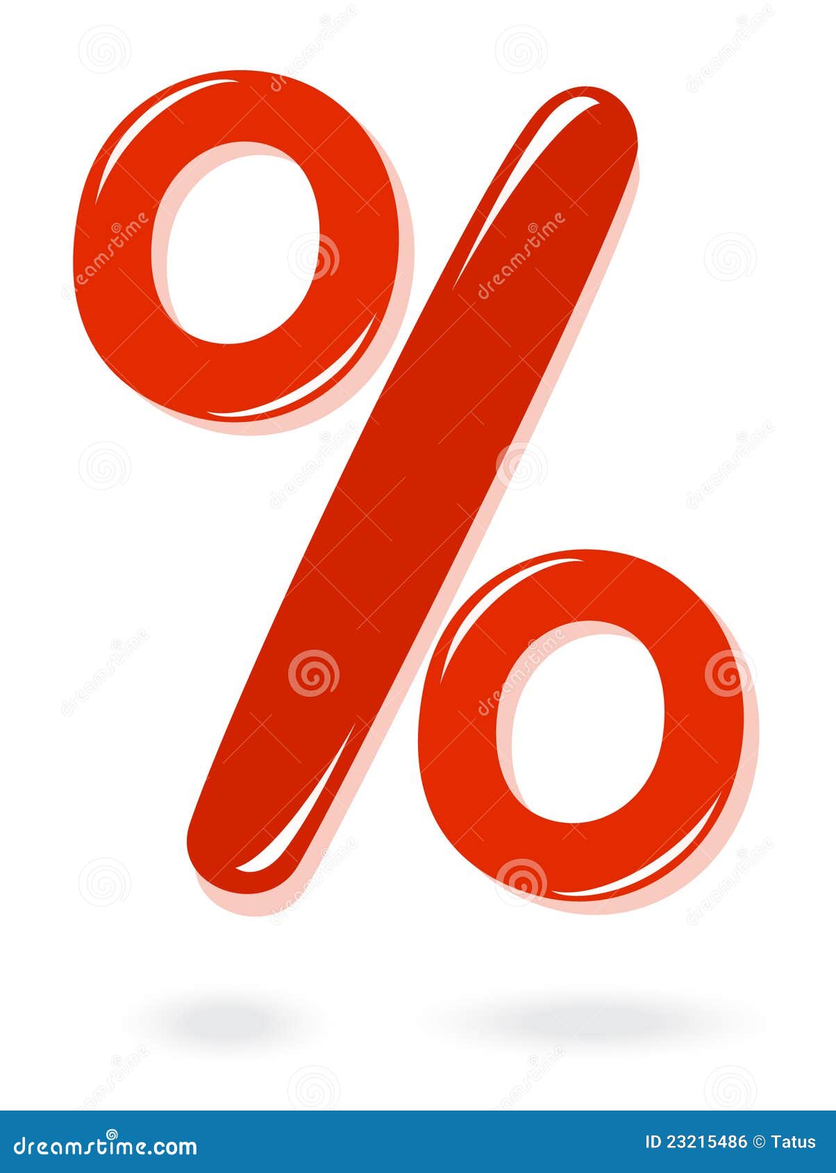 Simbolo Rosso Di Percentuale Illustrazione Vettoriale - Illustrazione ...